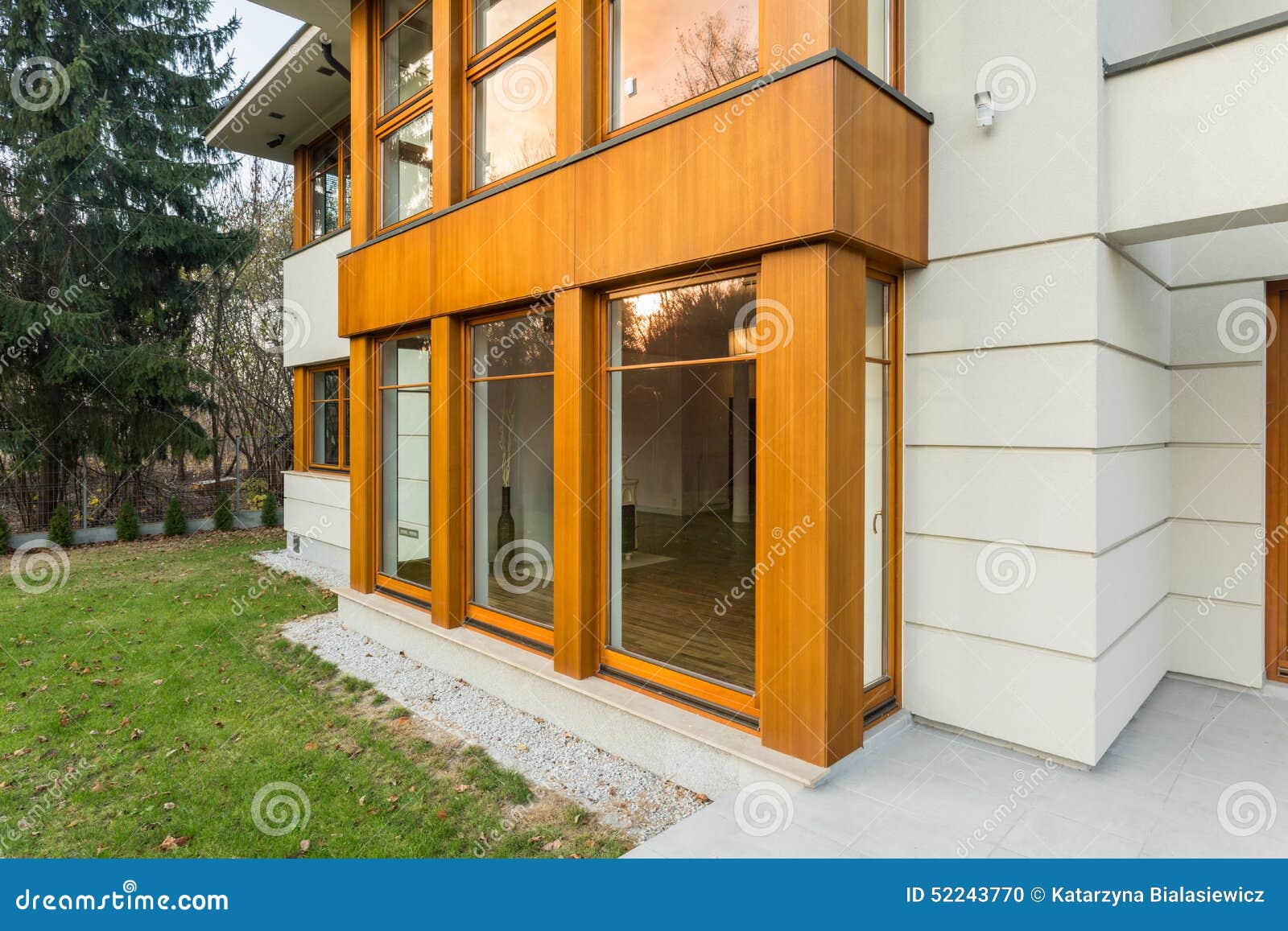 Windows Overlooking the Garden Stock Photo - Image of light, outdoor ...