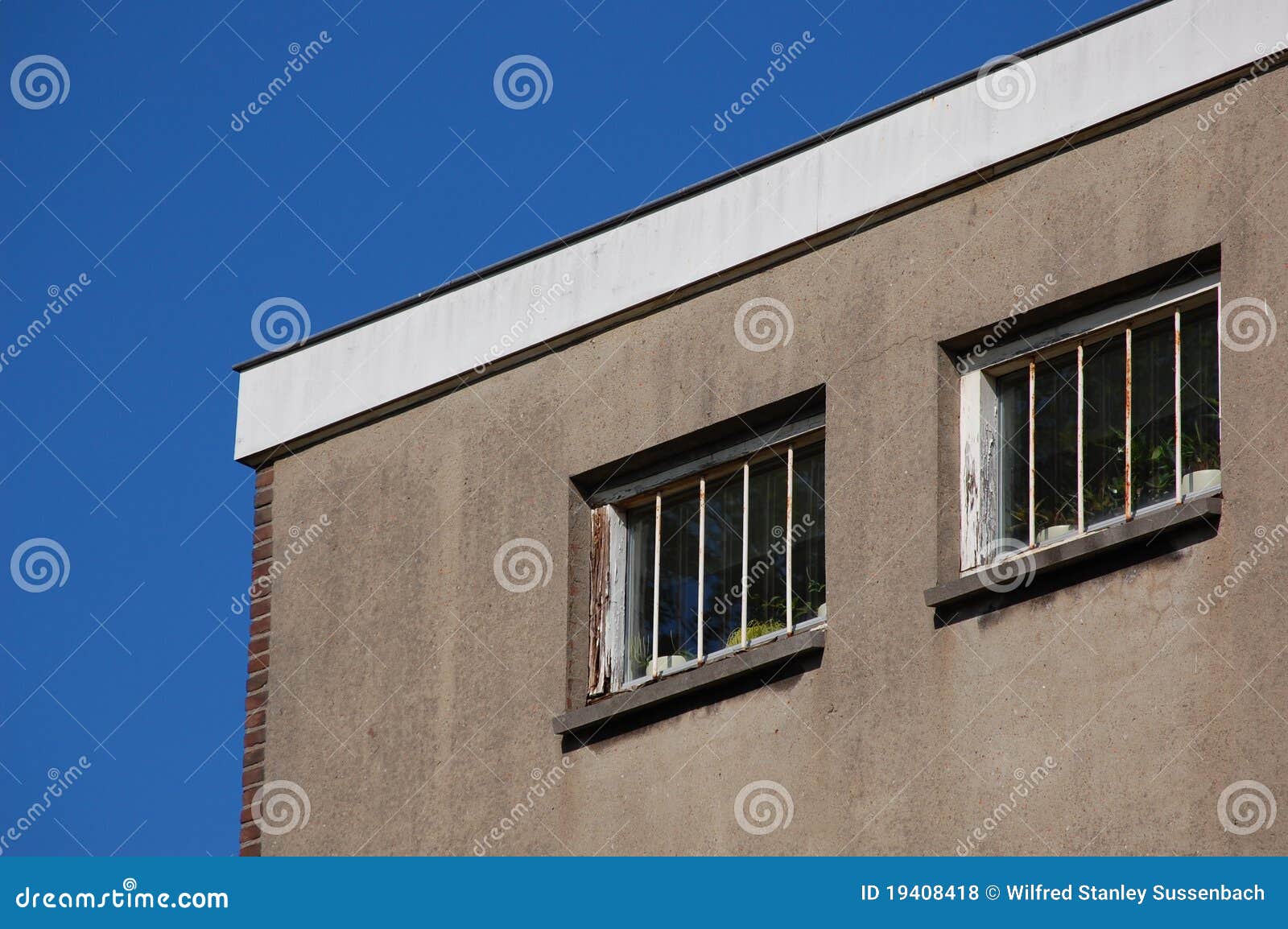 Windows at a prison stock photo. Image of white, blue - 19408418