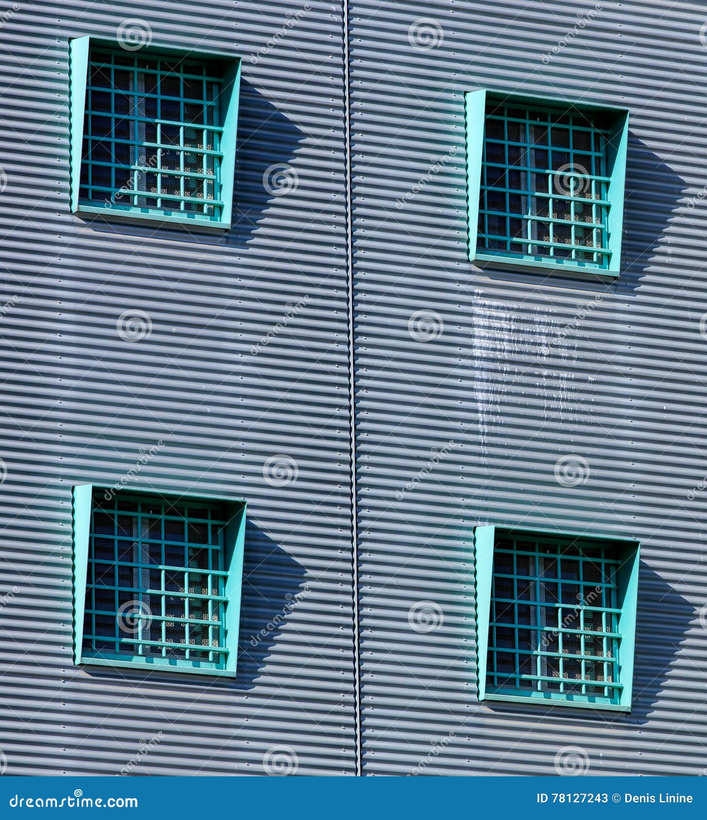 Windows of a prison stock image. Image of grid, building - 78127243