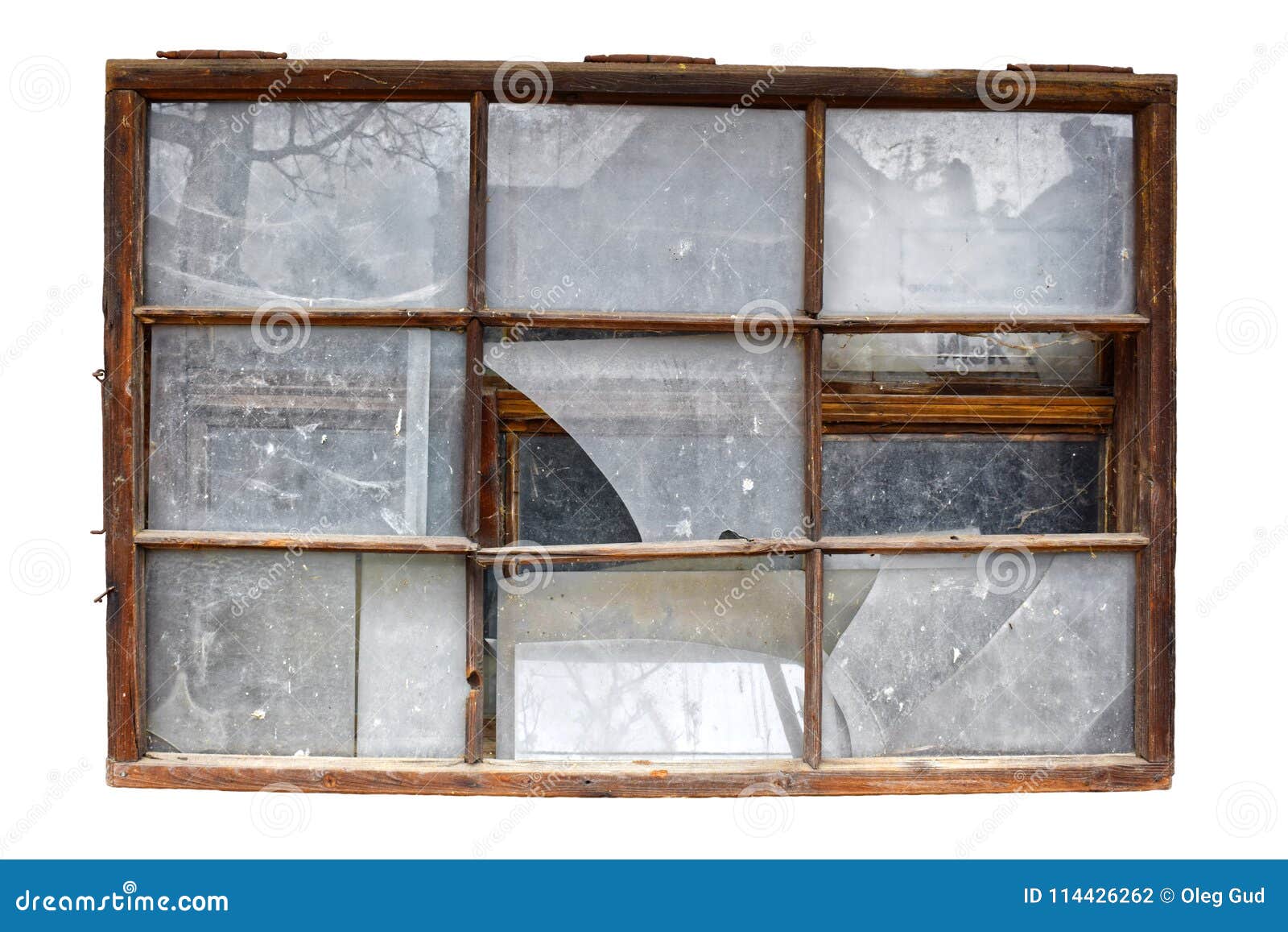Windows Quebrado Velho Isolado No Fundo Transparente Foto de Stock ...