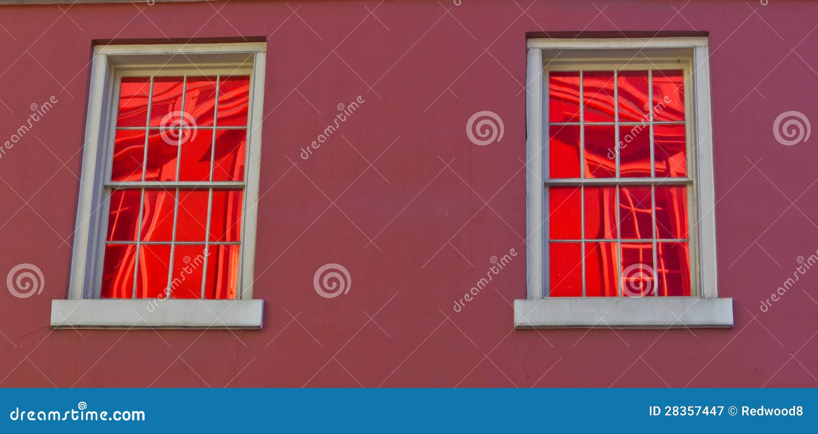 Windows in Red stock image. Image of reflection, texture - 28357447