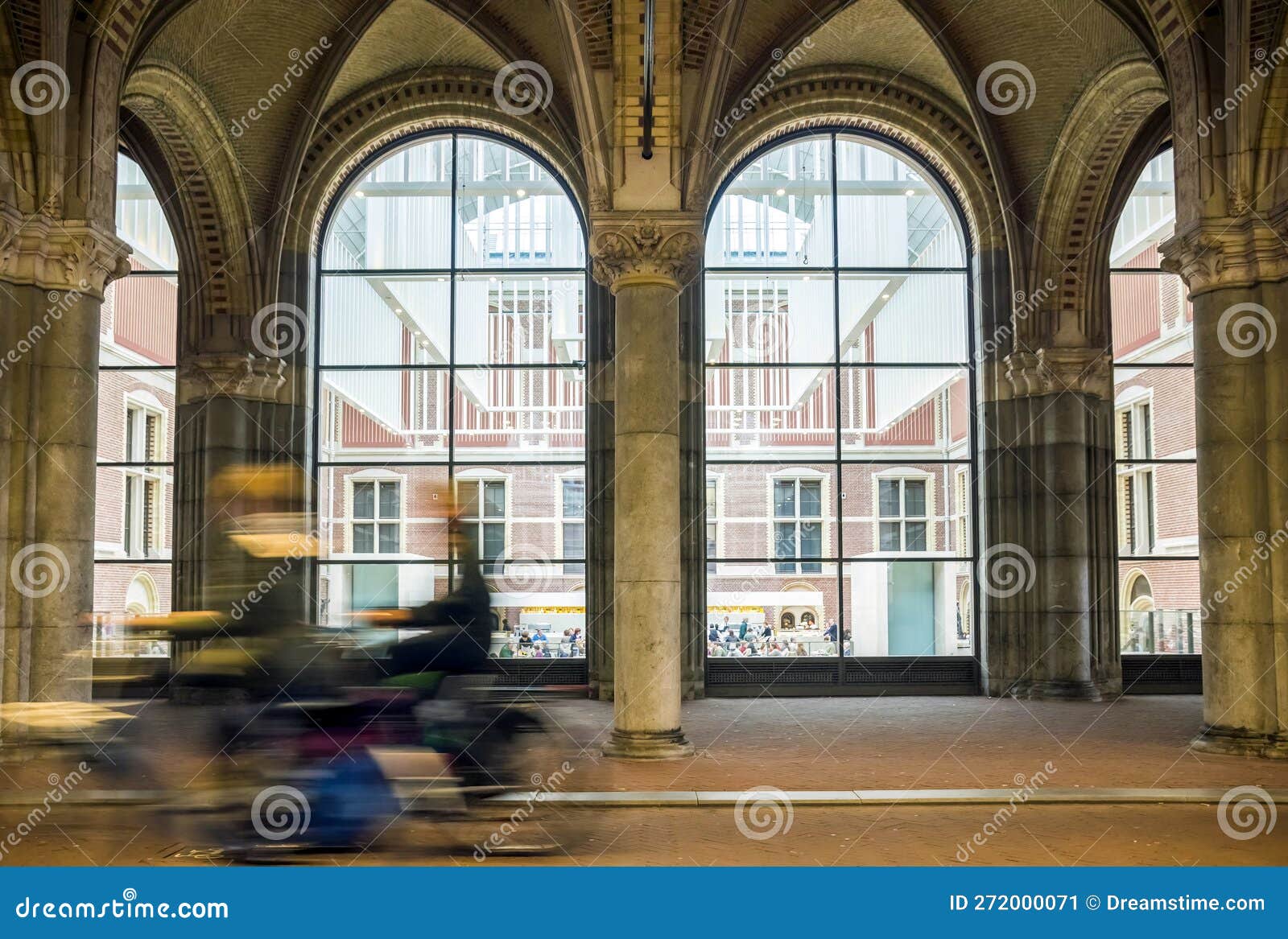 Windows into the Rijksmuseum in Amsterdam Stock Image - Image of lake ...