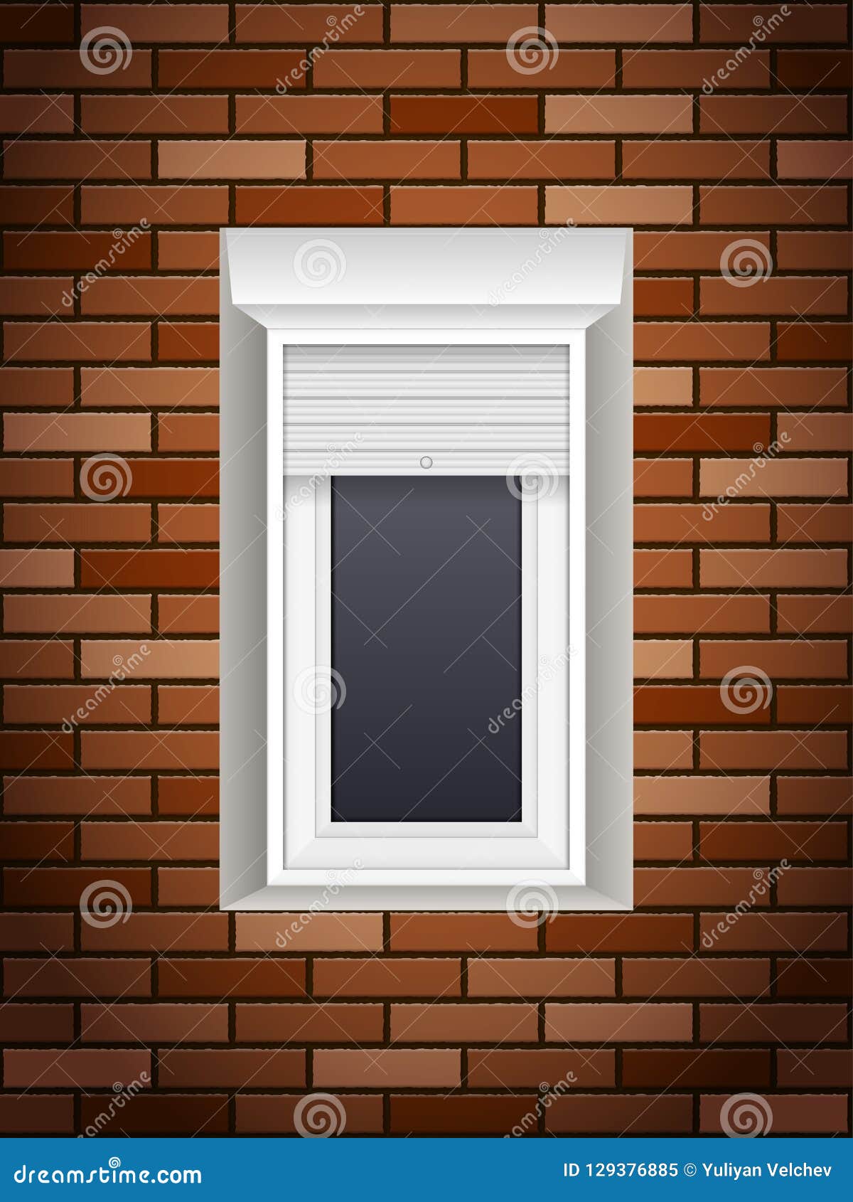 Rolling Shutters. Windows Roller Blind Metal Frame, White Jalousie ...