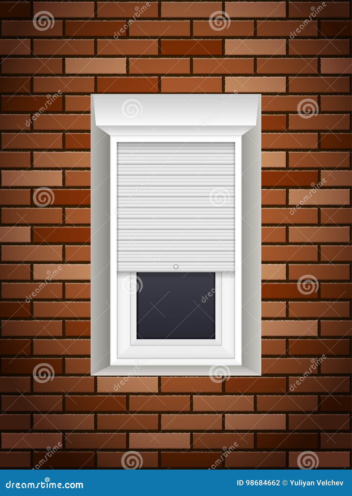 Windows With Rolling Shutters Vector Illustration | CartoonDealer.com ...