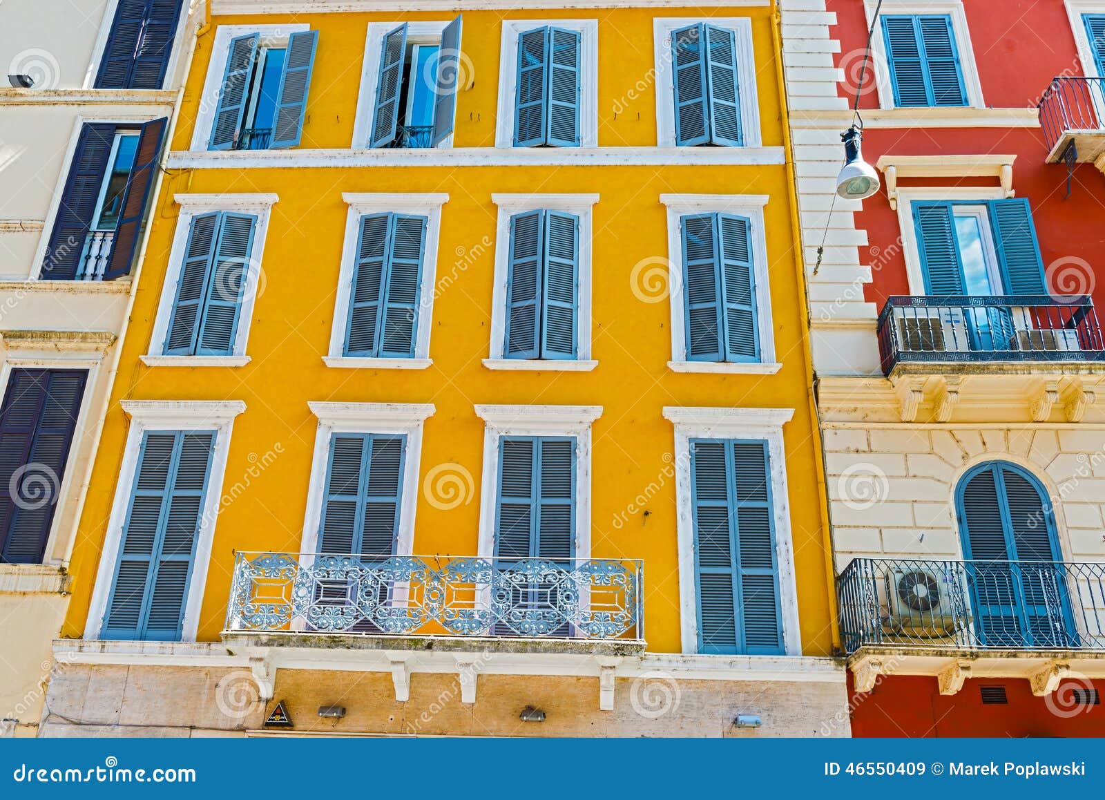 Windows in Rome, Italy. stock image. Image of buildings - 46550409