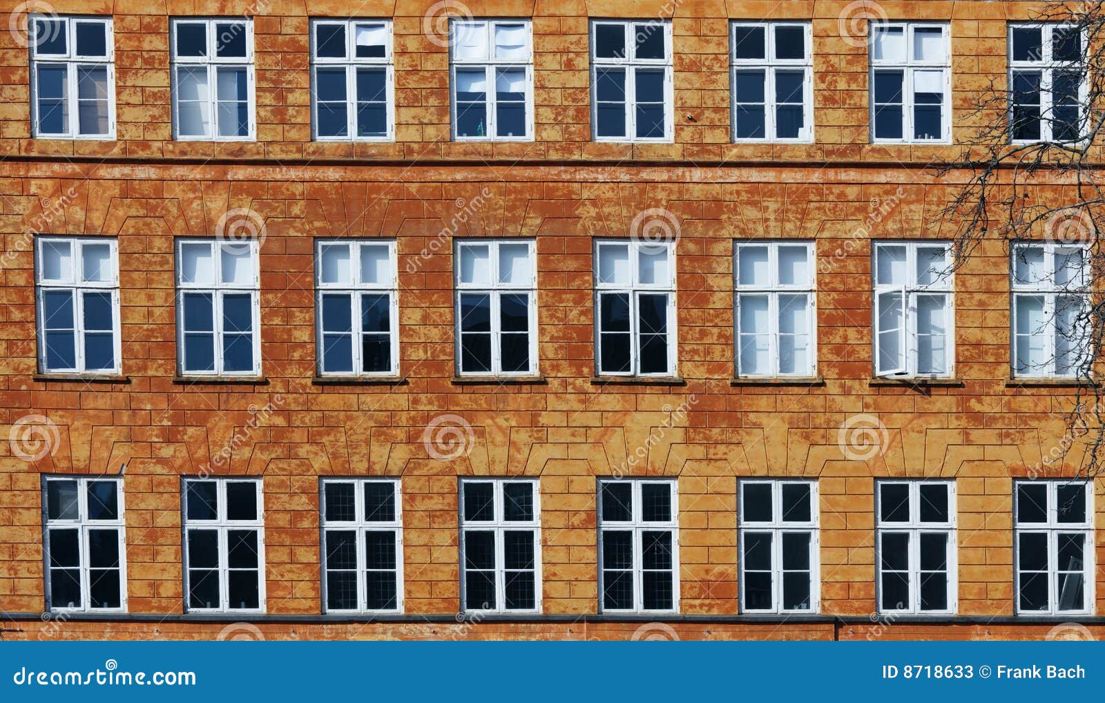 Windows in rows stock image. Image of flat, windows, modern - 8718633