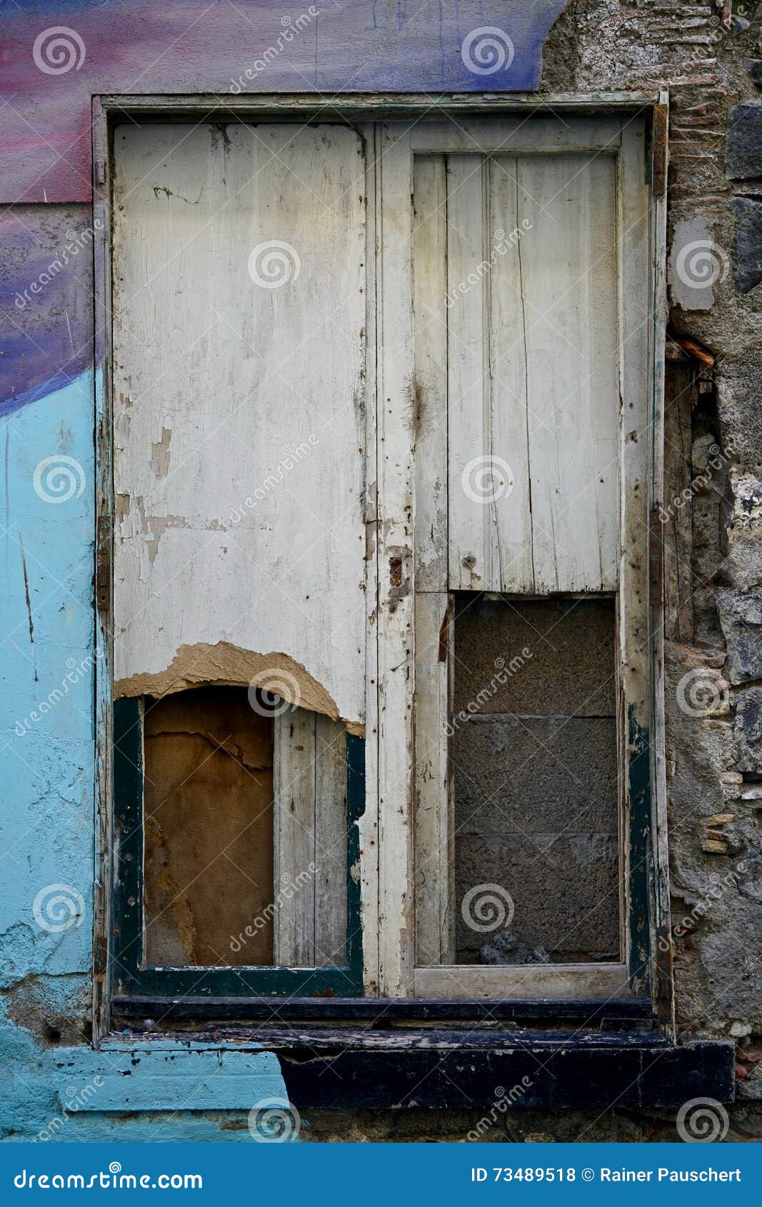 Windows of a ruin stock photo. Image of home, morbid - 73489518