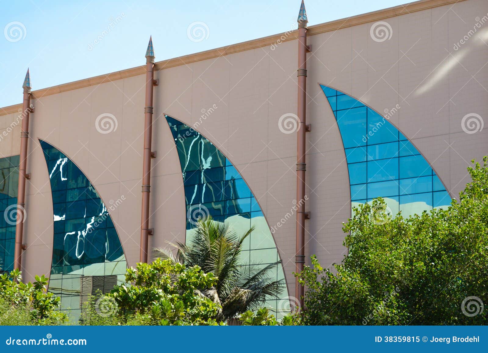 Windows in Sail Shape in Abu Dhabi Stock Image - Image of blue ...