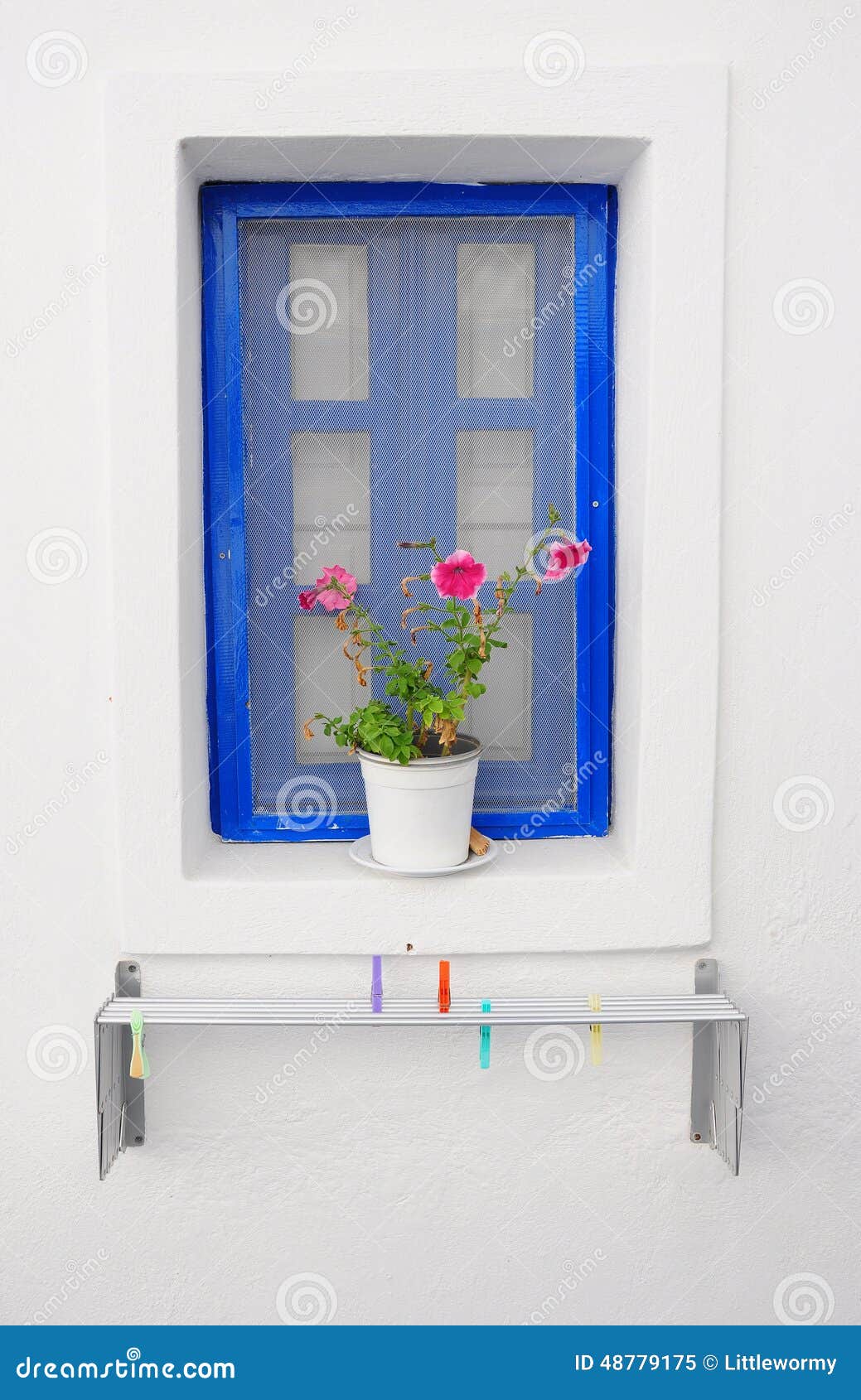 Windows in Santorini, Greece Stock Image - Image of greece, home: 48779175
