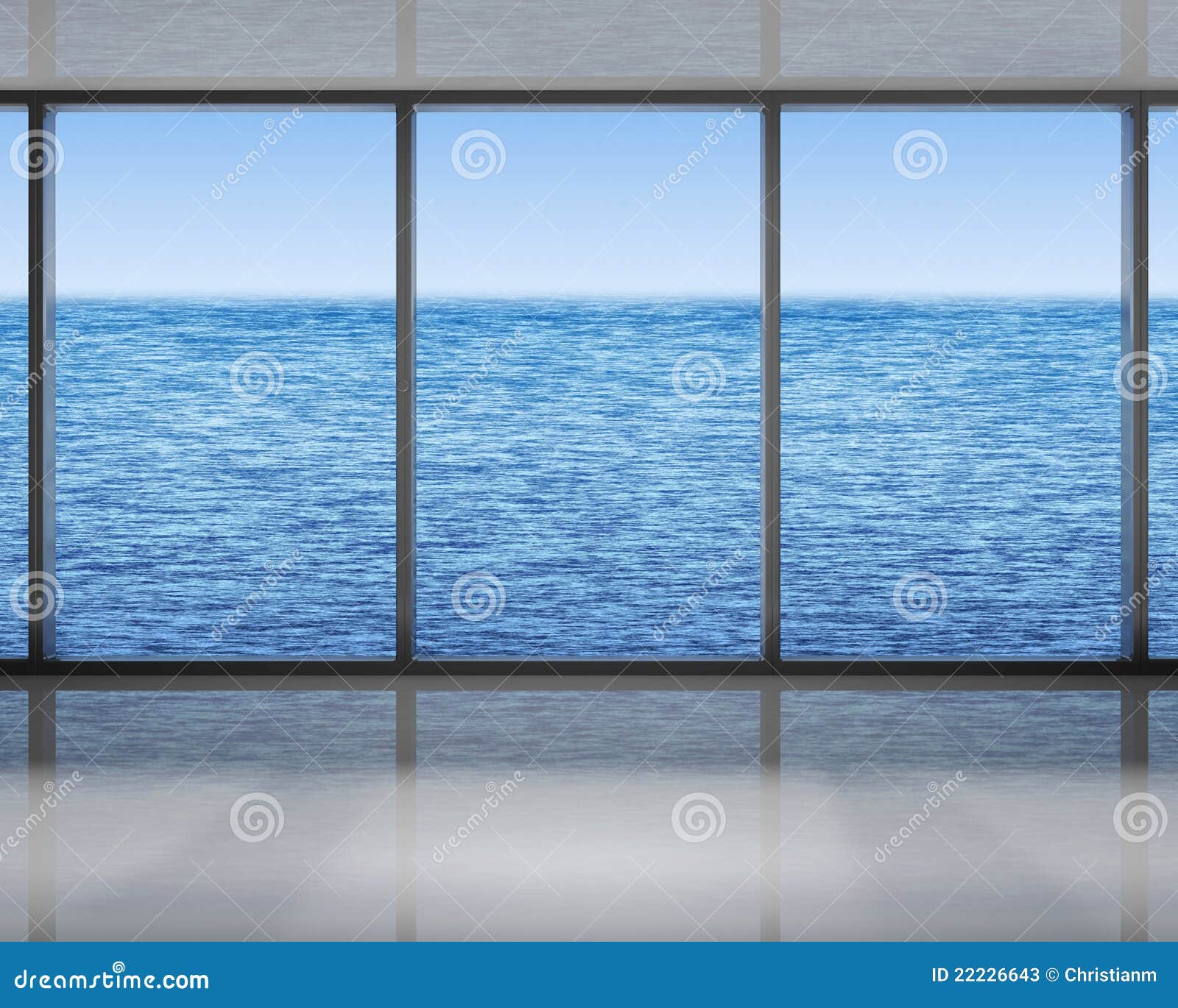 Windows on the sea stock illustration. Illustration of cruise - 22226643