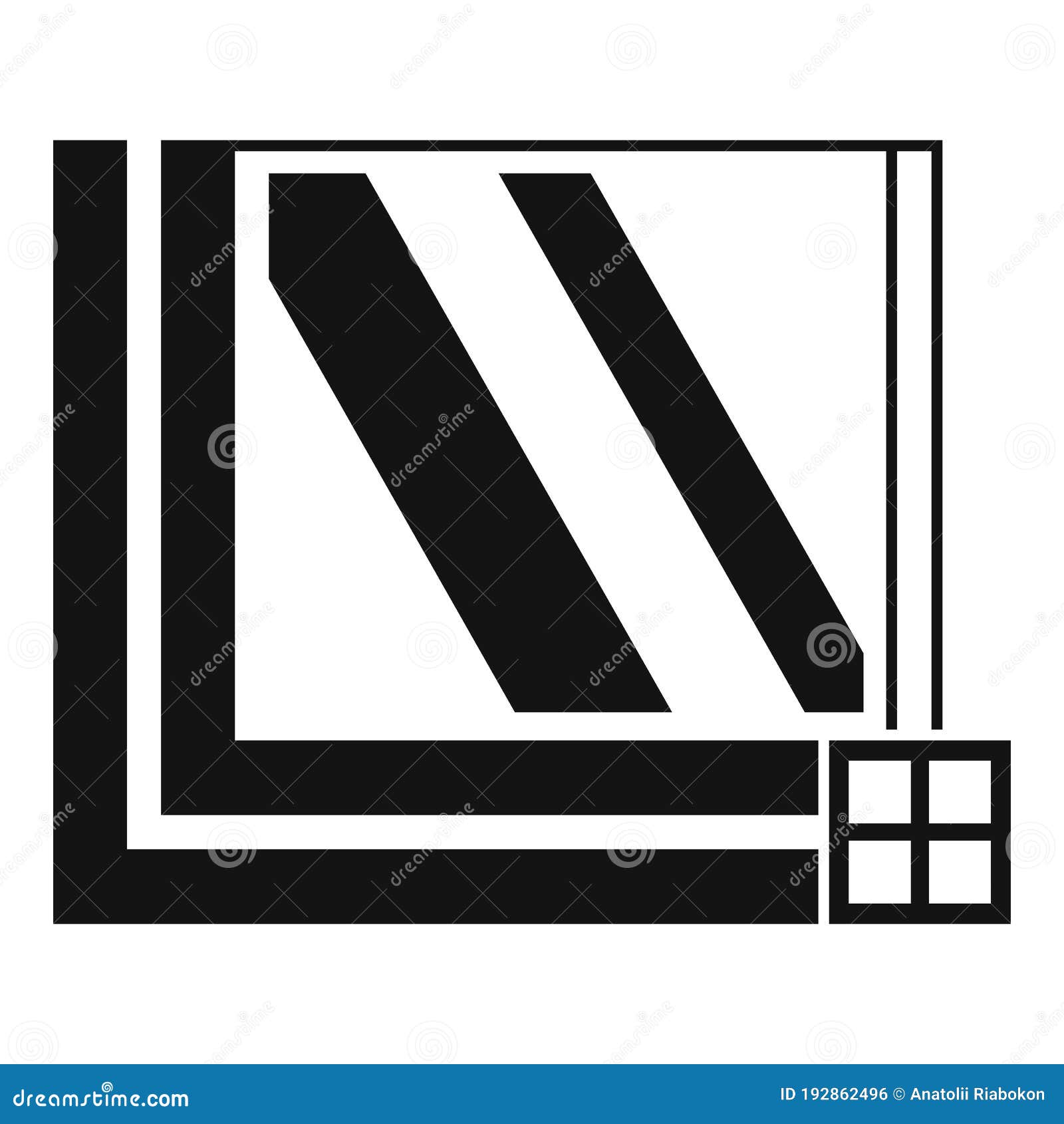 Windows Section Icon, Simple Style Stock Vector - Illustration of ...