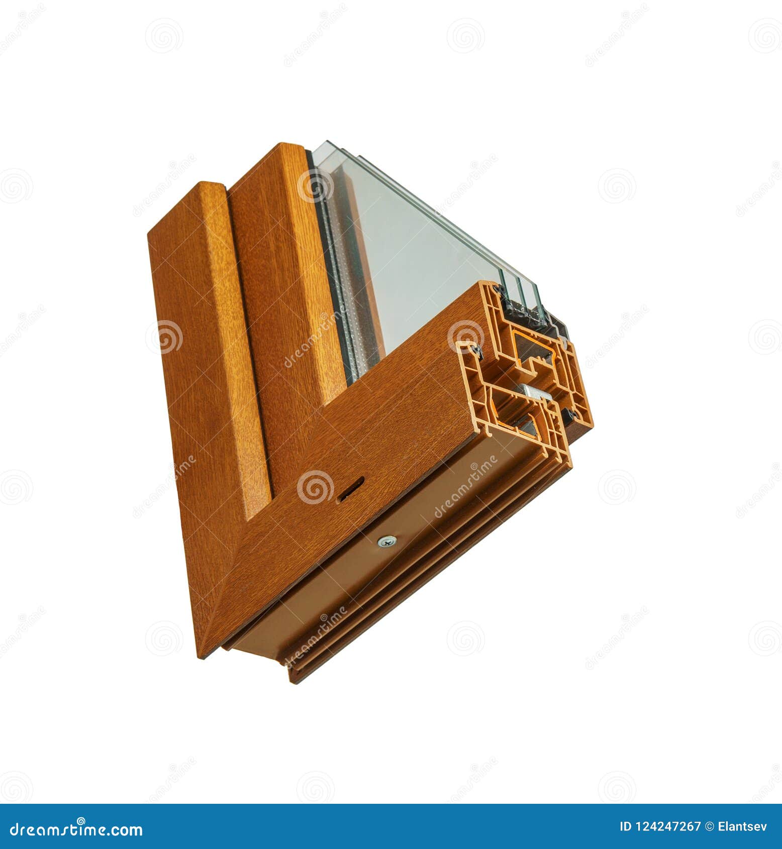 Windows Section with Triple Glazing and Wooden Frame, Home Renovation ...