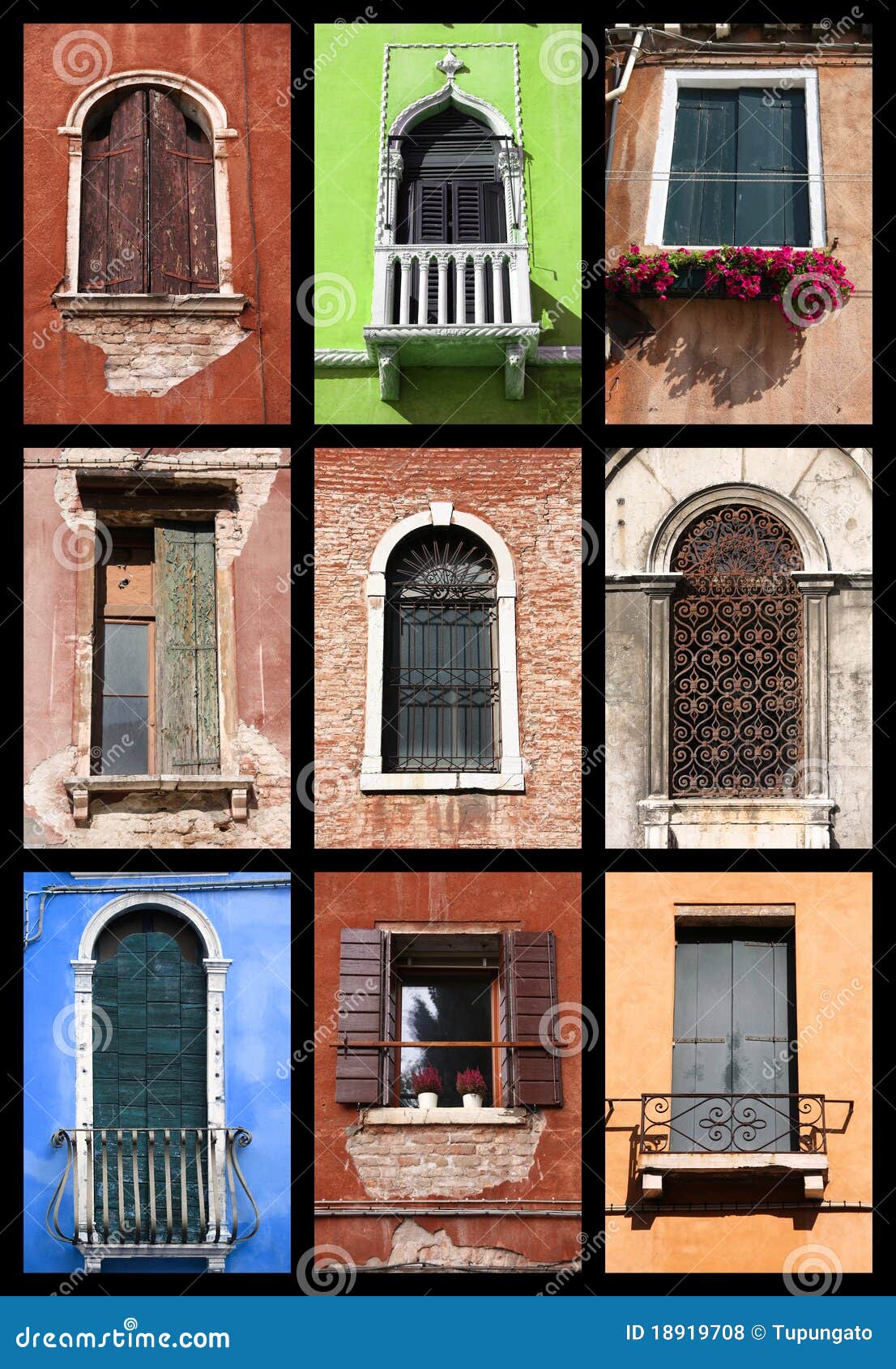 Windows set stock photo. Image of composition, collage - 18919708