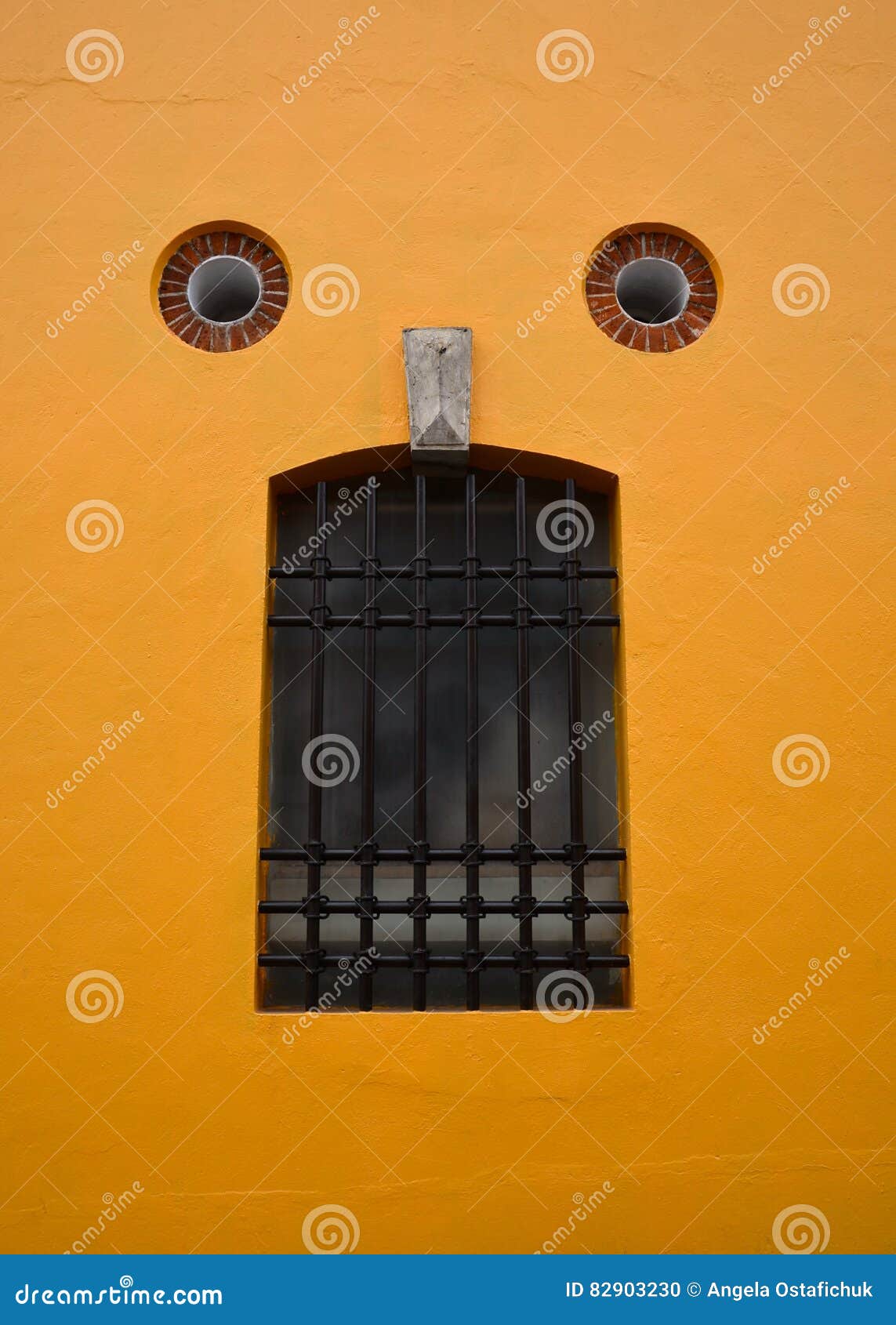 Windows in the Shape of a Face Stock Photo - Image of window, inside ...
