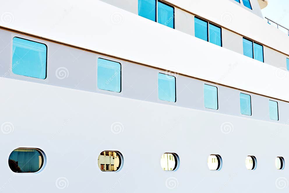 Windows of ship stock photo. Image of summer, luxury - 259999388