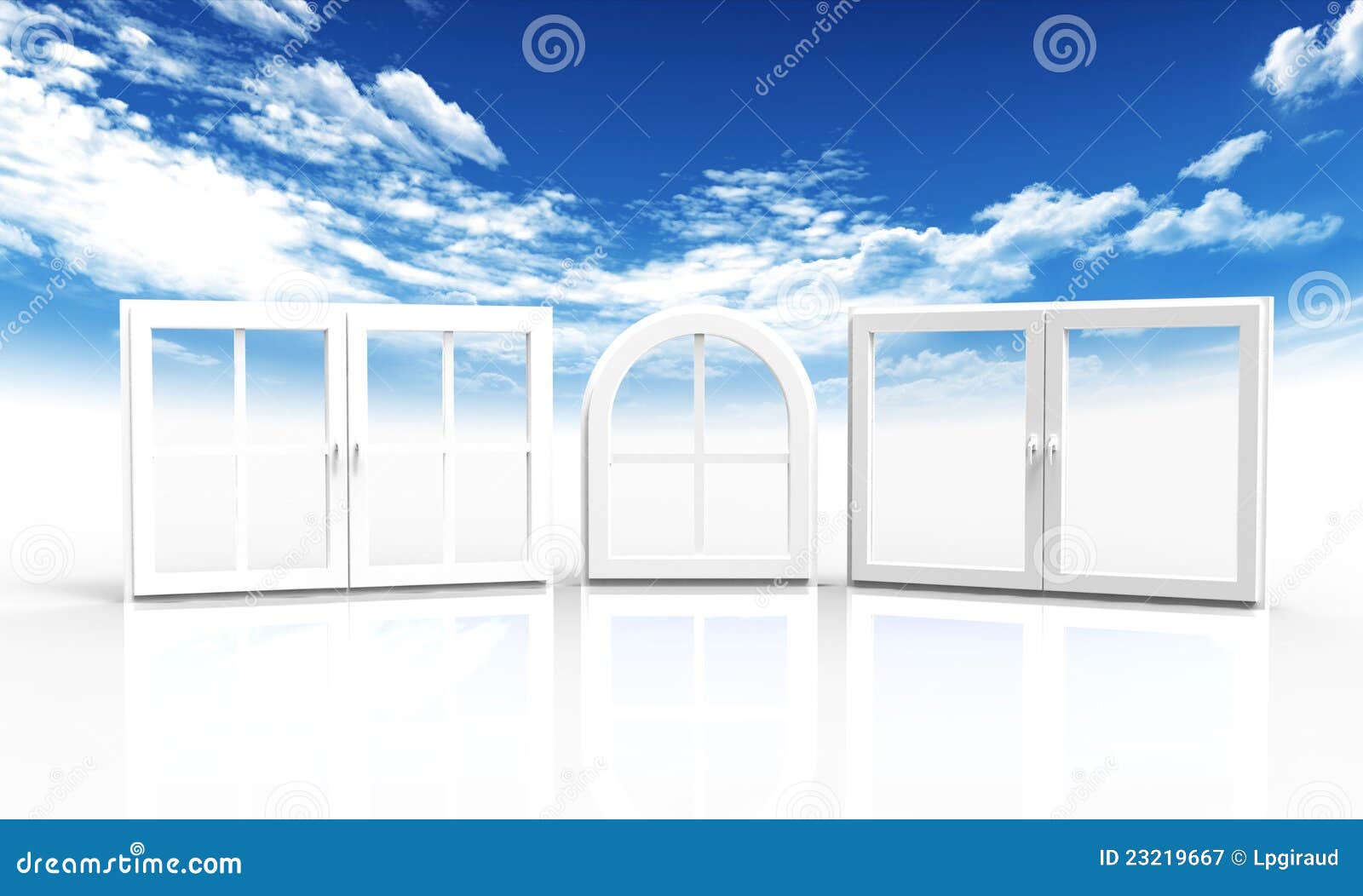 Windows and sky stock illustration. Illustration of window - 23219667