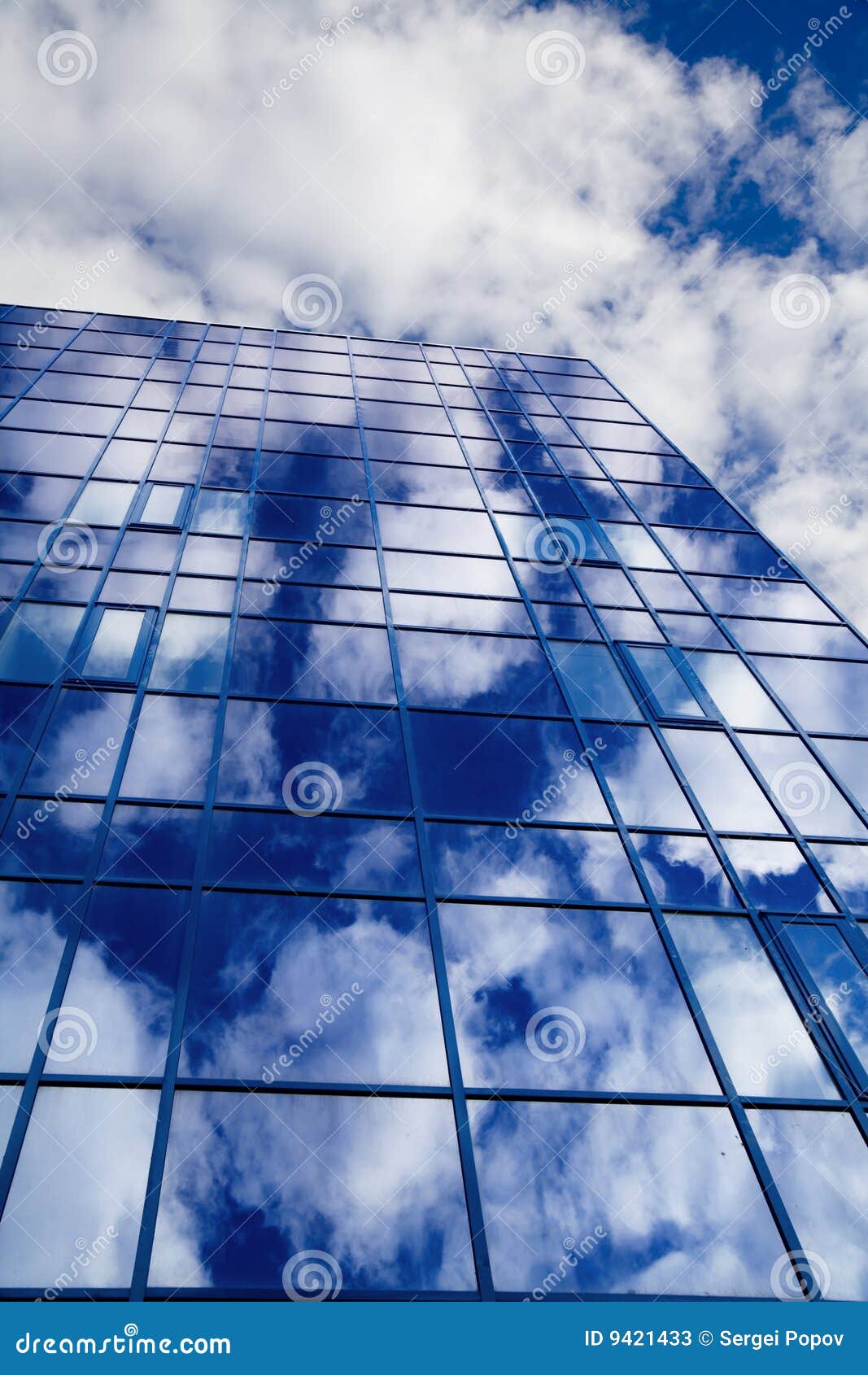 Windows of skyscraper stock image. Image of district, headquarters ...