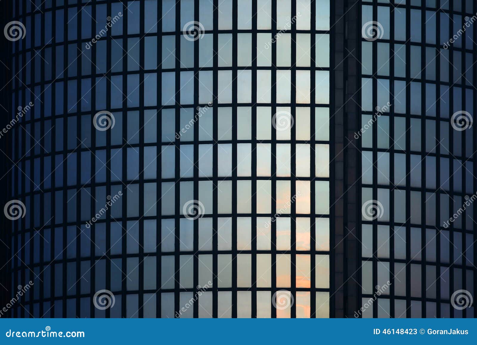 Windows on skyscraper stock image. Image of background - 46148423