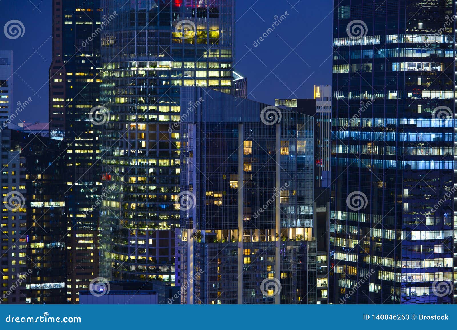 Windows of Skyscraper Office Building Stock Image - Image of cityscape ...