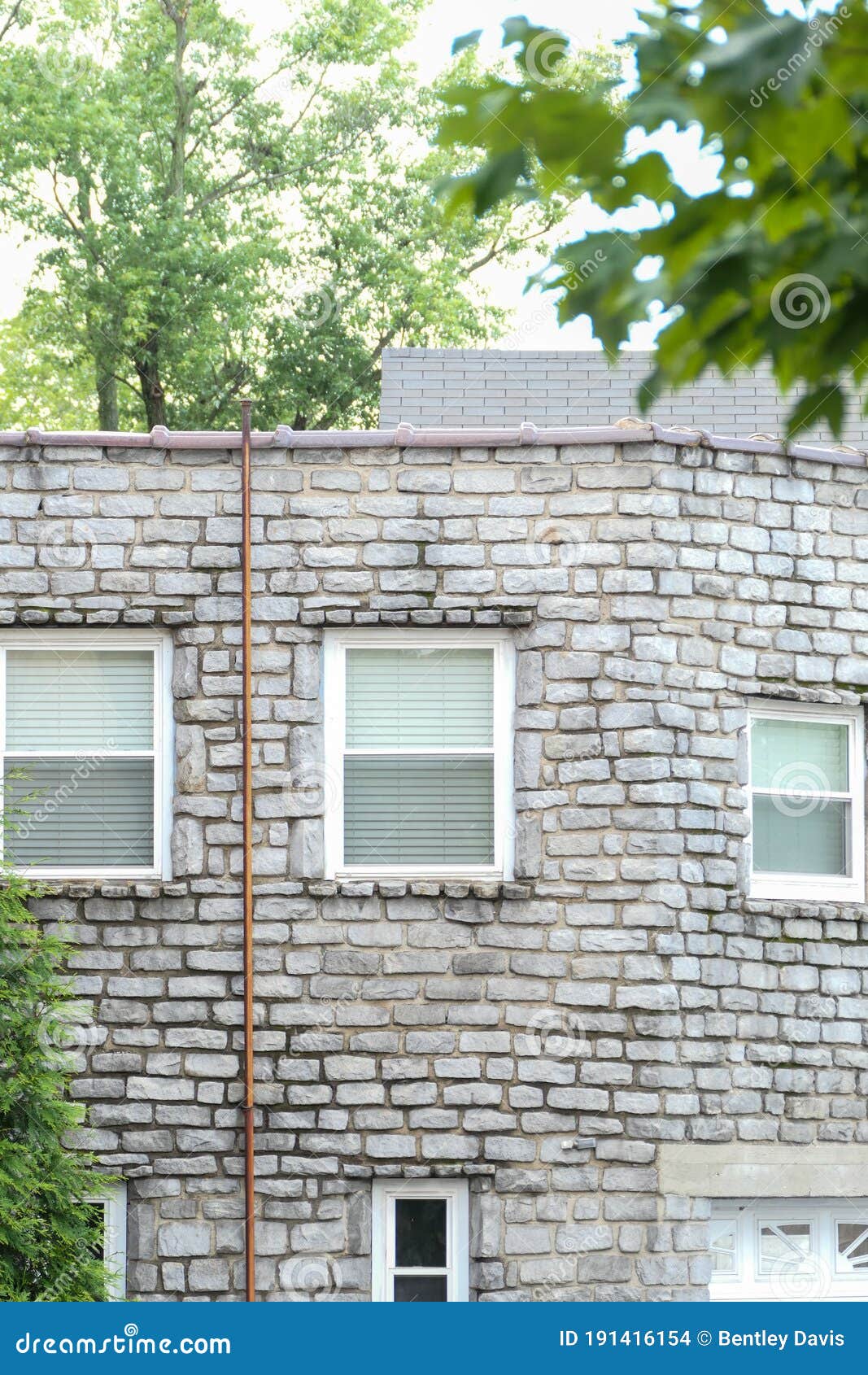Windows in a Stone Building Stock Photo - Image of 19th, shades: 191416154