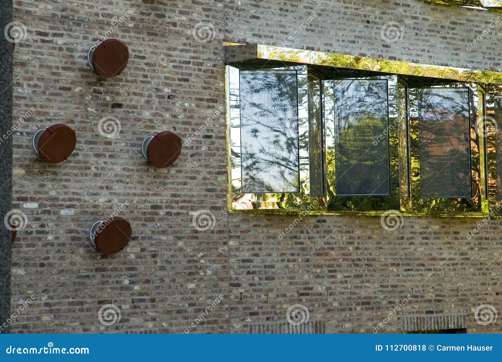 Windows with Strong Reflecting Frames Stock Photo - Image of office ...