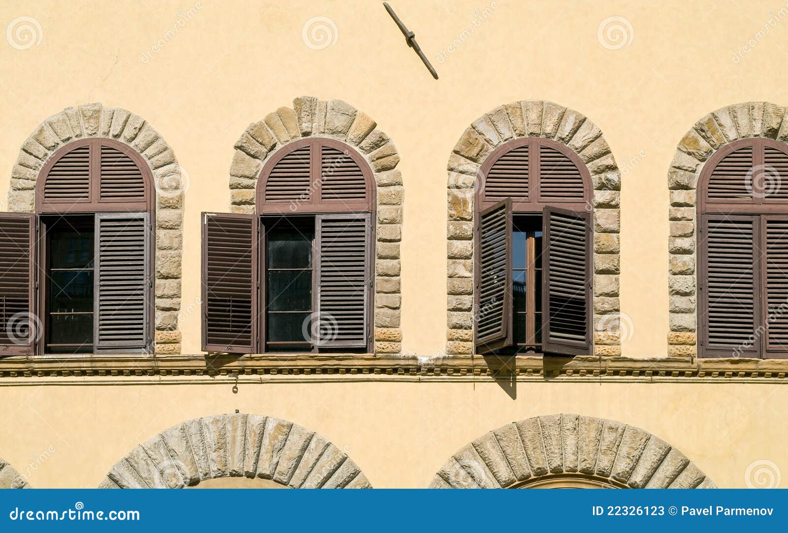 Windows on a sunny side stock image. Image of window - 22326123