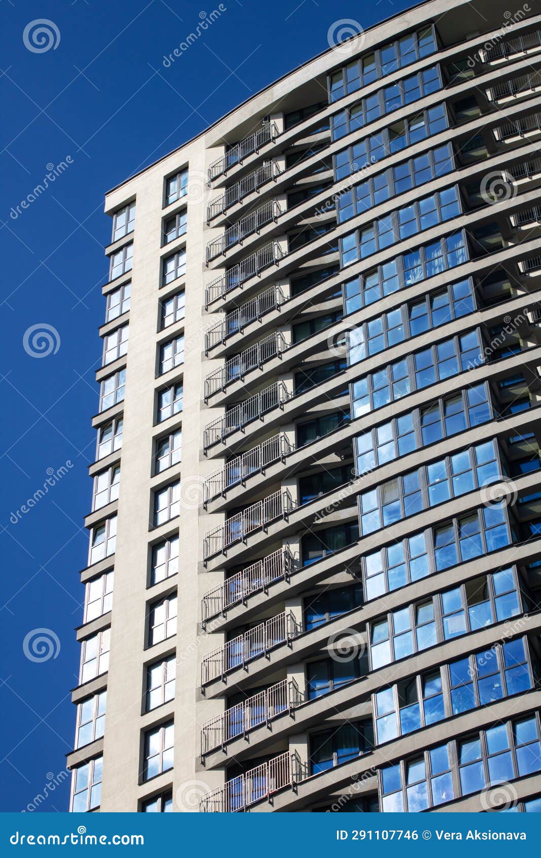Windows of a Tall Modern Building Closeup Stock Photo - Image of ...