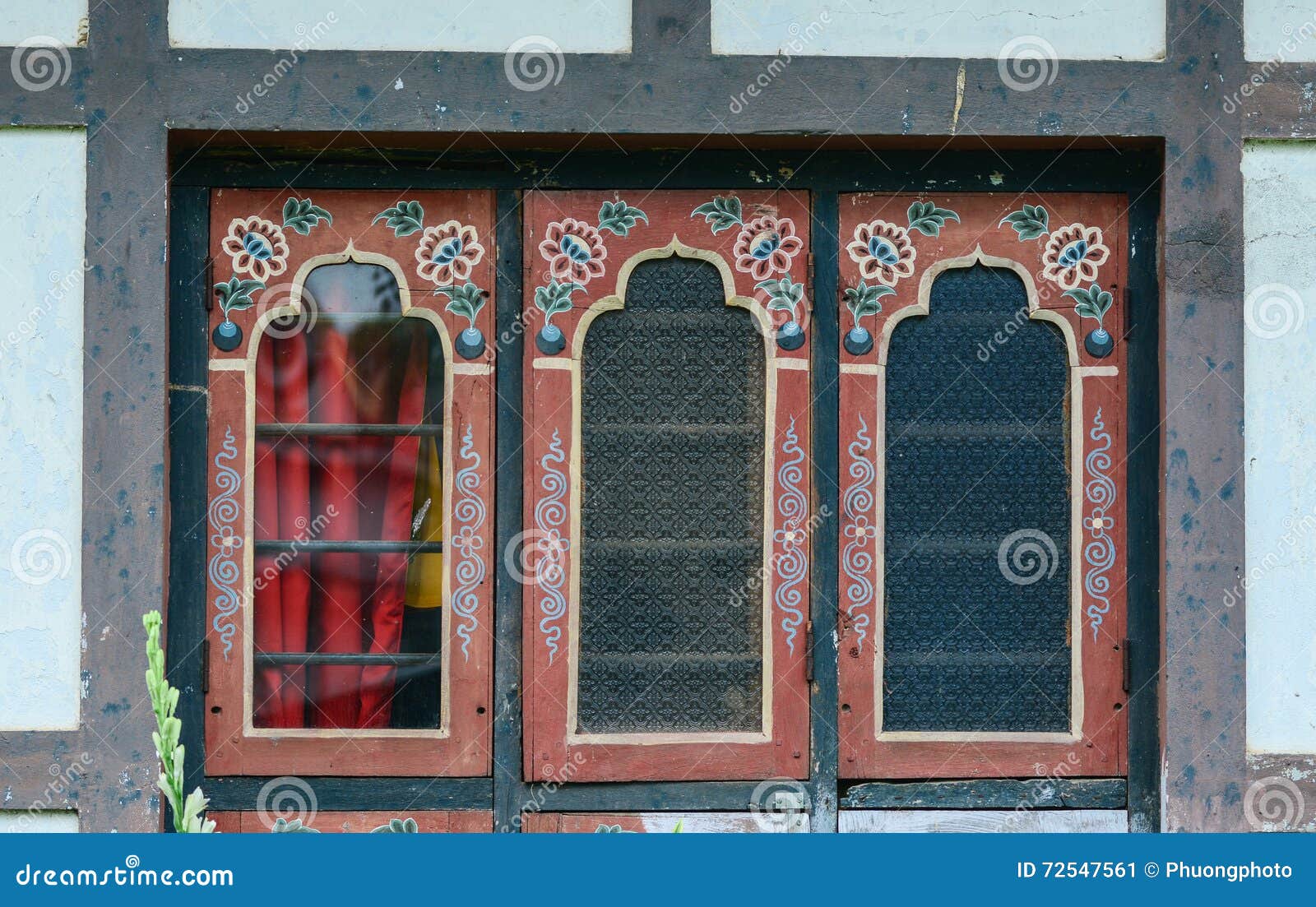 Windows of the Temple in Agra, India Stock Image - Image of color ...