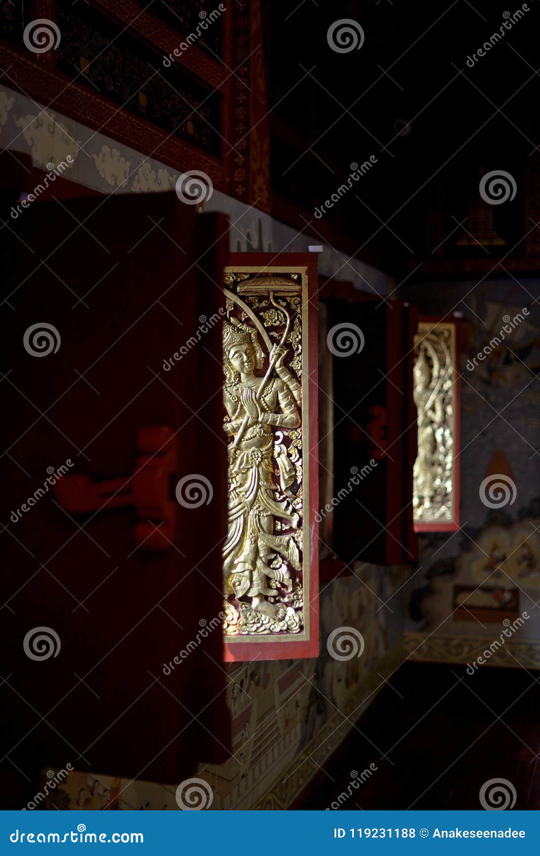 Windows in temple stock photo. Image of holiday, traditional - 119231188