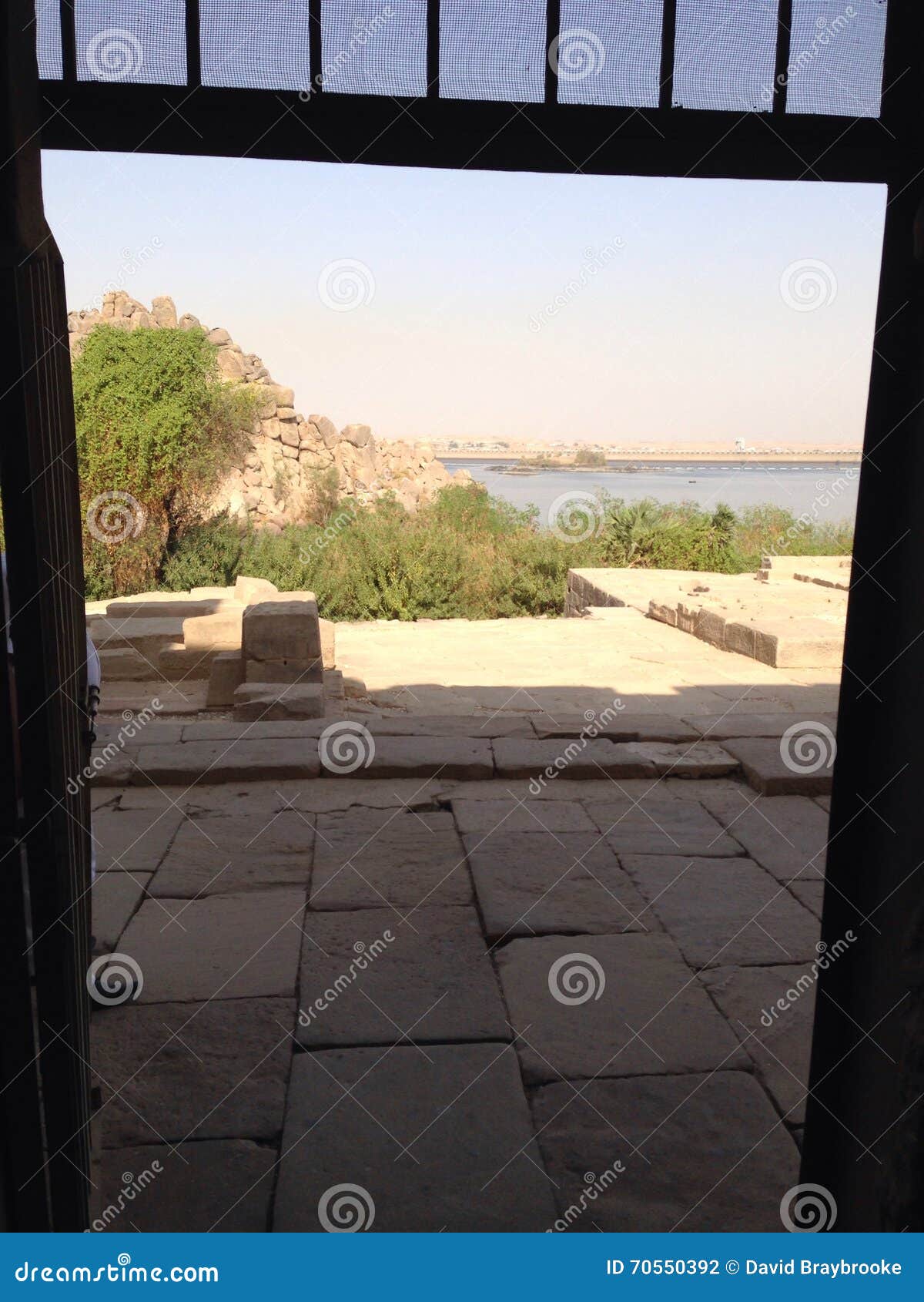 Windows To Ancient Egyptian Temple Aswan Stock Photo - Image of ancient ...