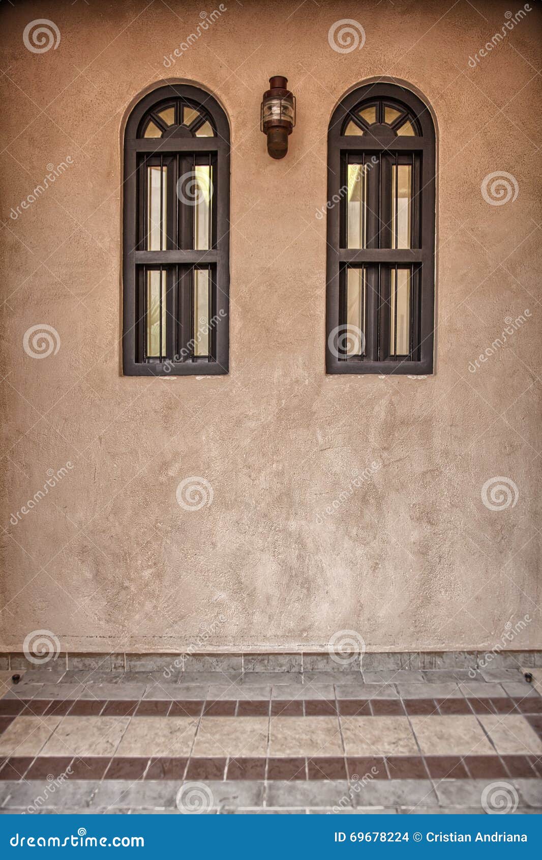 Windows. Traditional Arabic Architecture in Doha, Qatar. Stock Photo ...