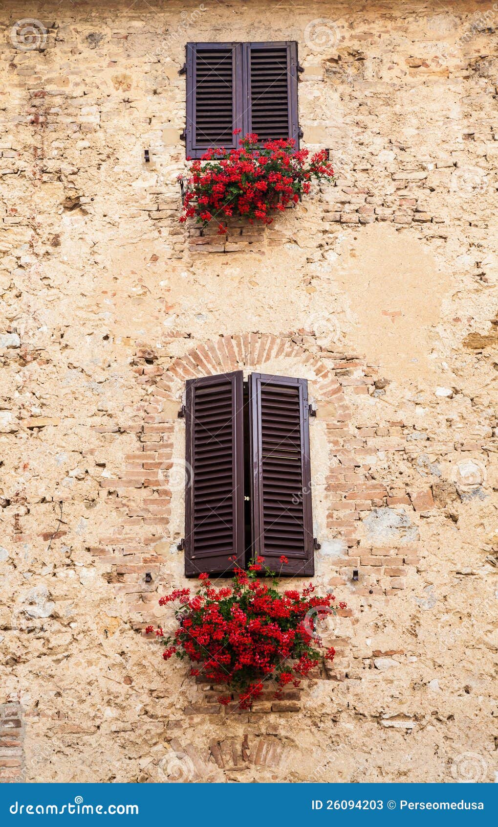 Windows in Tuscany stock image. Image of italy, shutter - 26094203