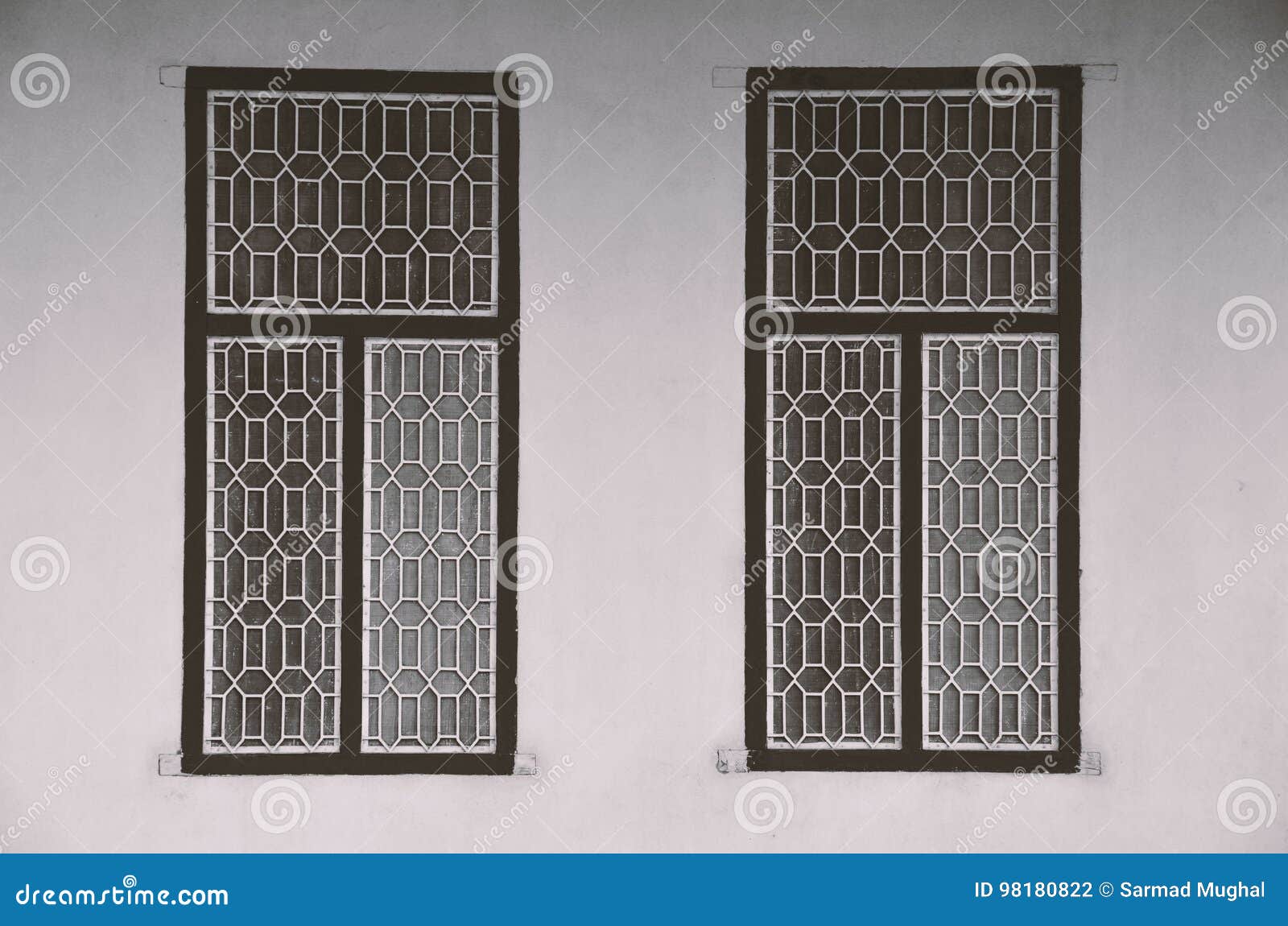 Windows stock photo. Image of blue, building, bokeh, plants - 98180822