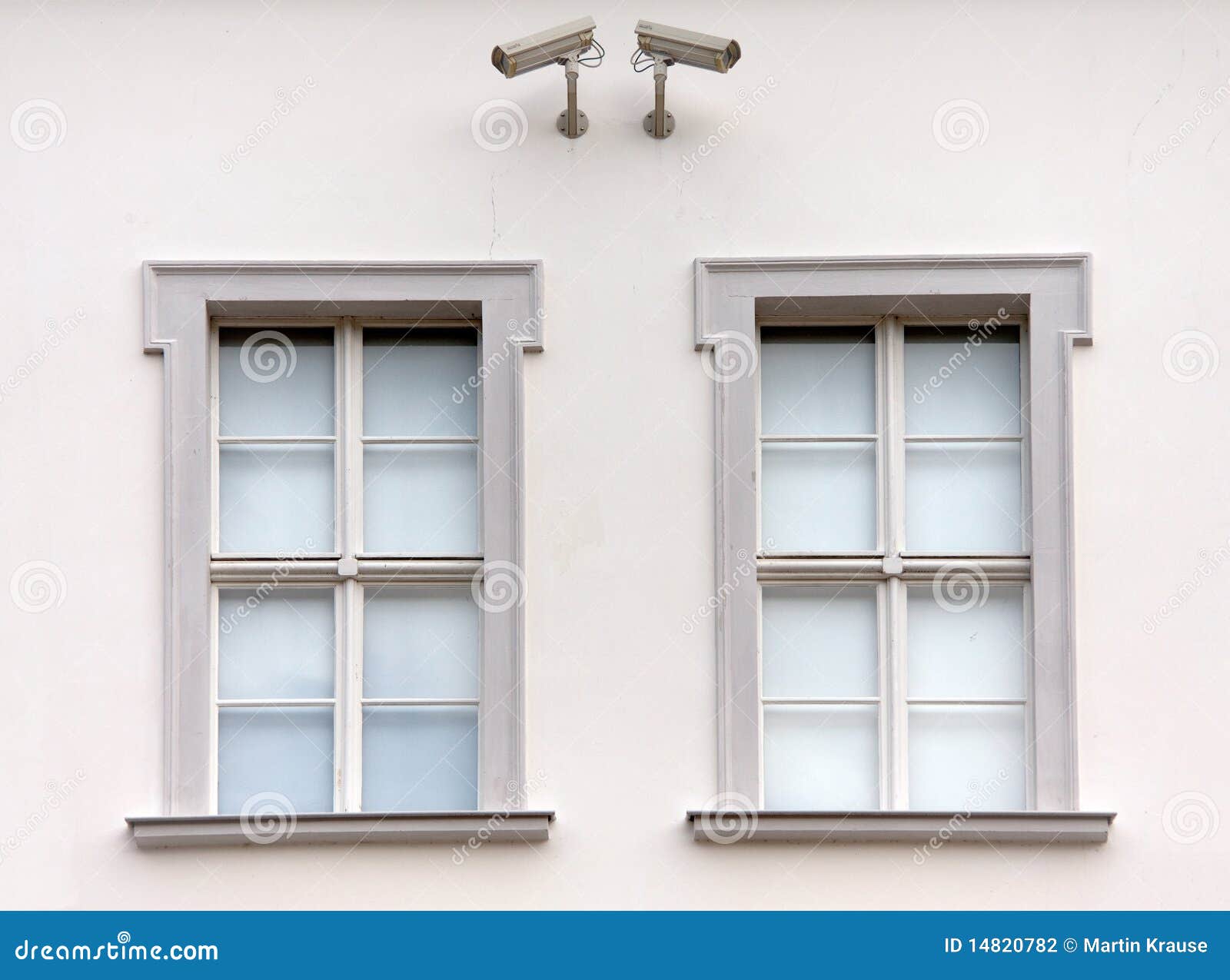 Windows under surveillance stock photo. Image of guard - 14820782