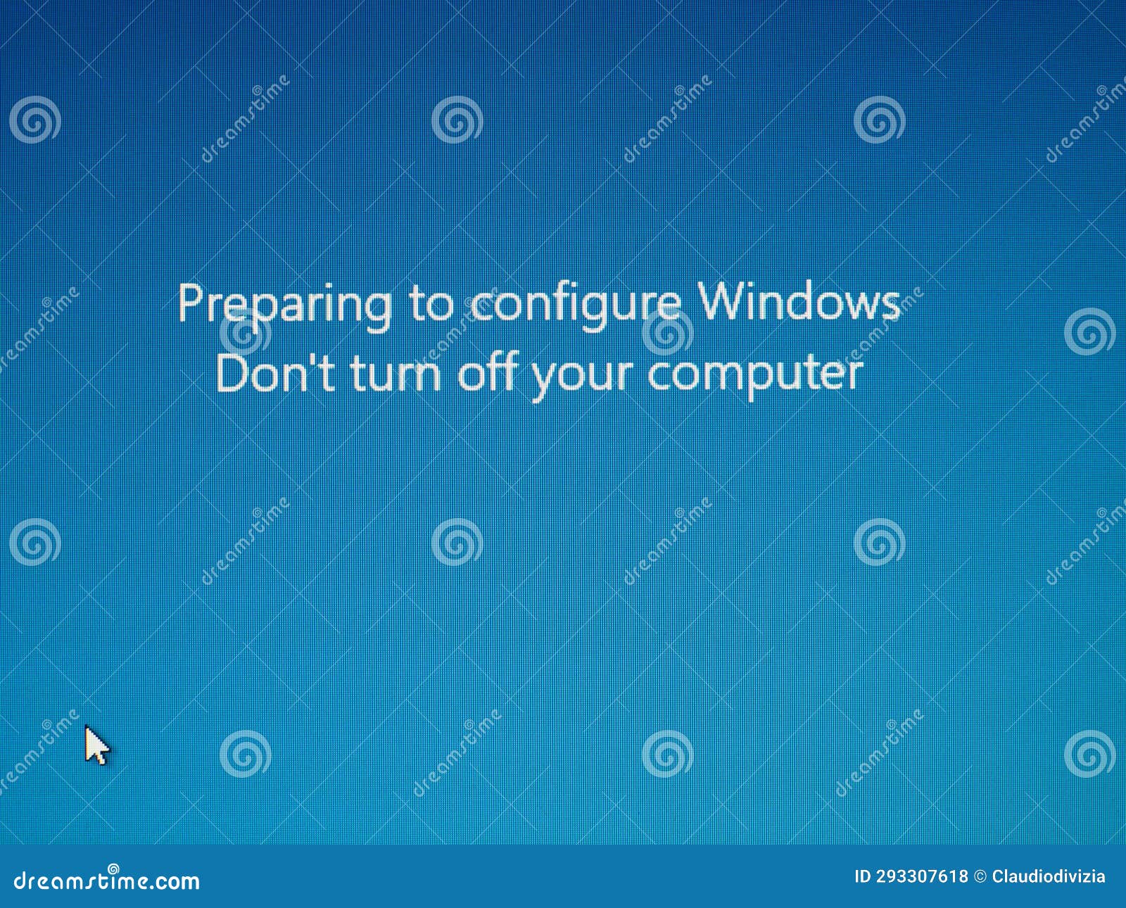 Windows update screenshot stock photo. Image of screenshot - 293307618