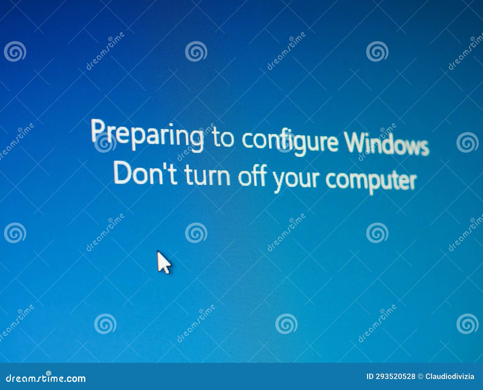 Windows update screenshot editorial stock photo. Image of technology ...