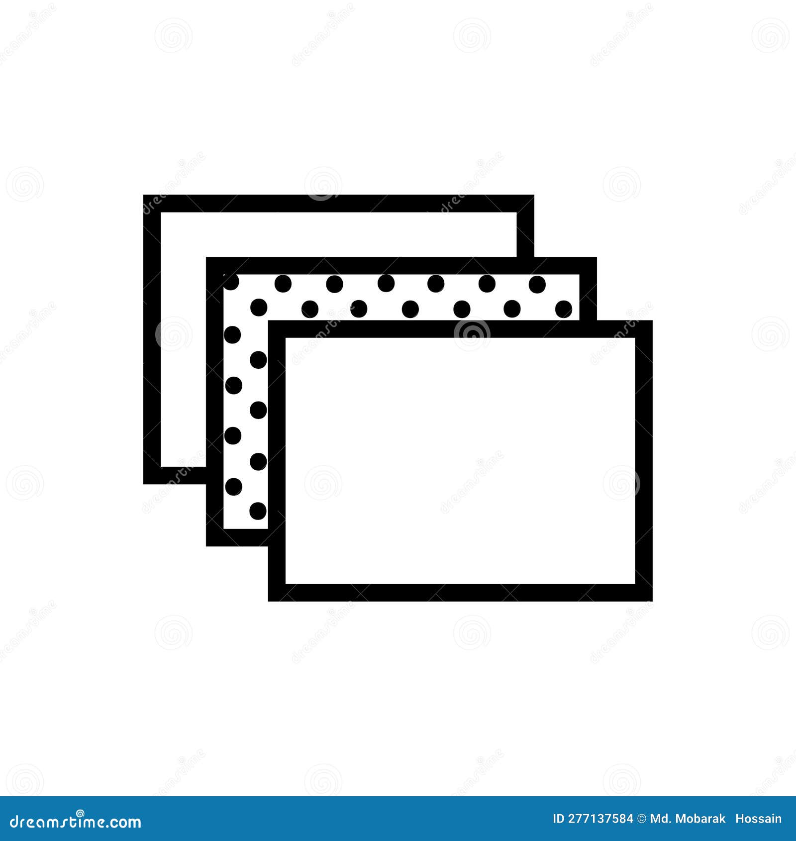 Windows Vector Icon, Outline Style, Isolated on White Background Stock ...