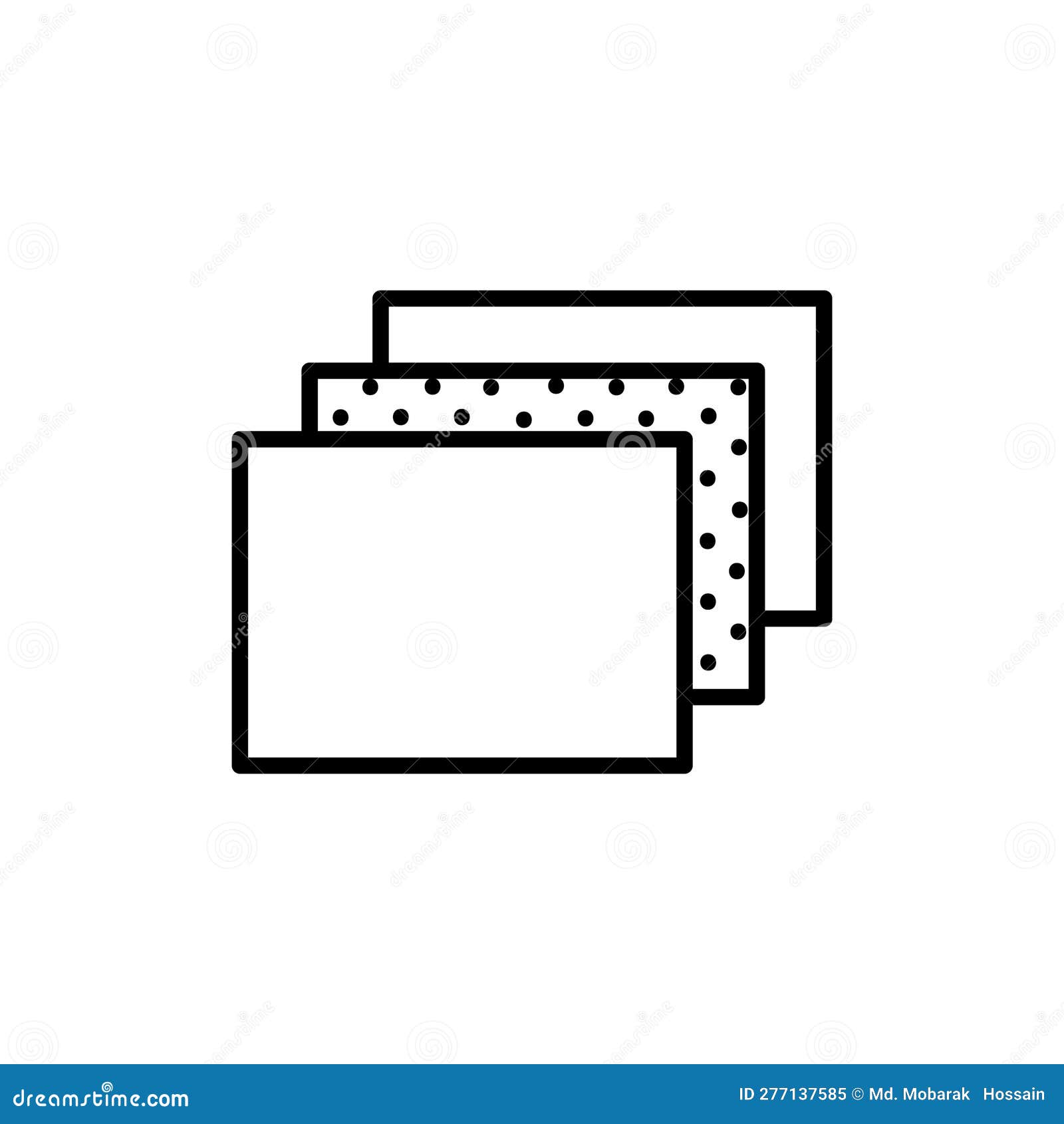 Windows Vector Icon, Outline Style, Isolated on White Background. Stock ...