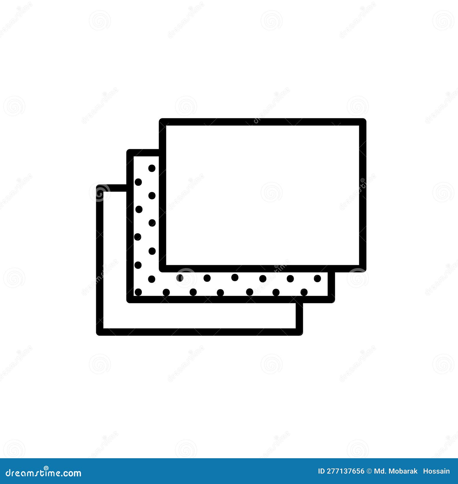 Windows Vector Icon, Outline Style, Isolated on White Background. Stock ...