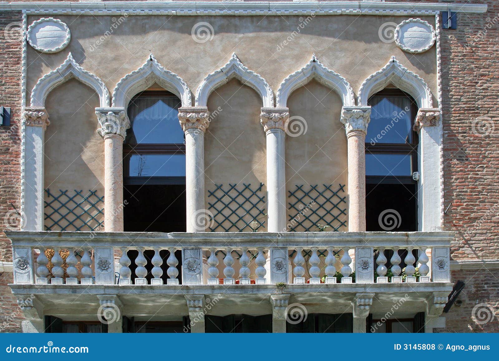 Windows of Venice stock photo. Image of europa, ancient - 3145808