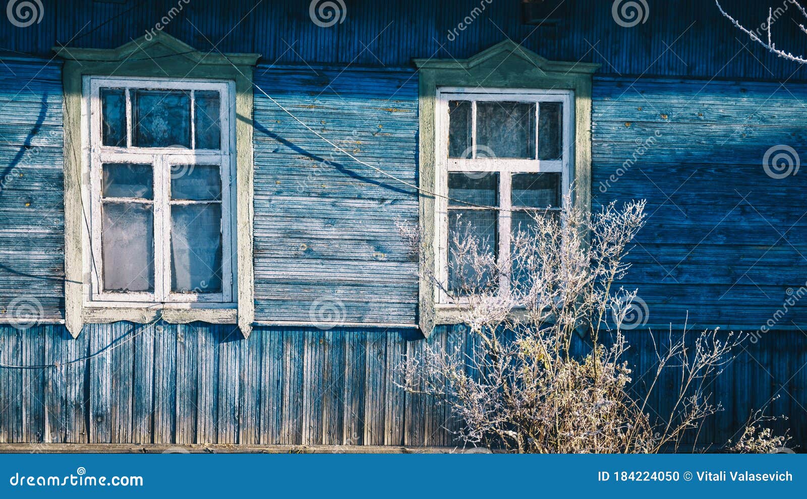 The Windows of the Village House Stock Photo - Image of frame, village ...