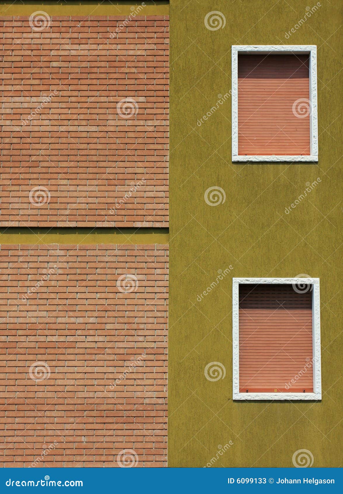 Windows on wall stock image. Image of builiding, wall - 6099133