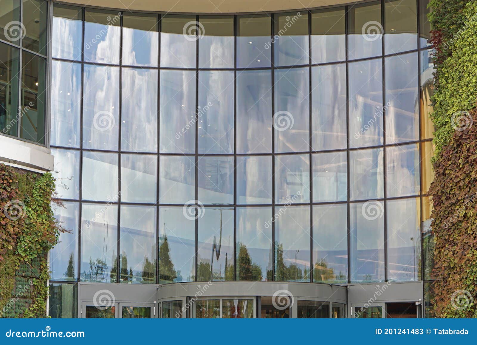 Windows wall stock image. Image of exterior, modern - 201241483