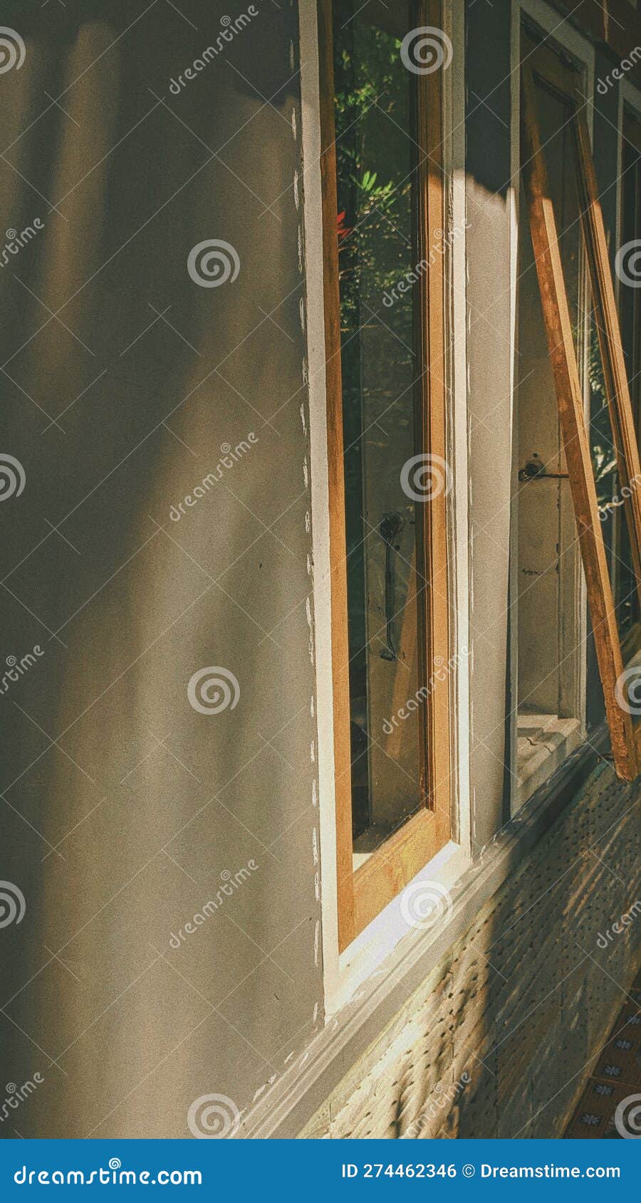Windows and Wall in the Monday Morning Vibes Aesthetic Stock Photo ...