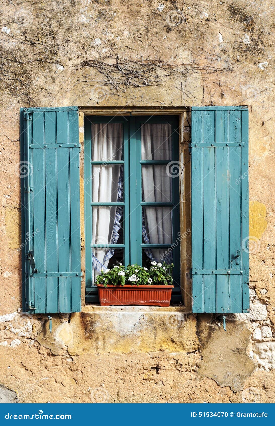 Windows on wall stone stock photo. Image of vertical - 51534070
