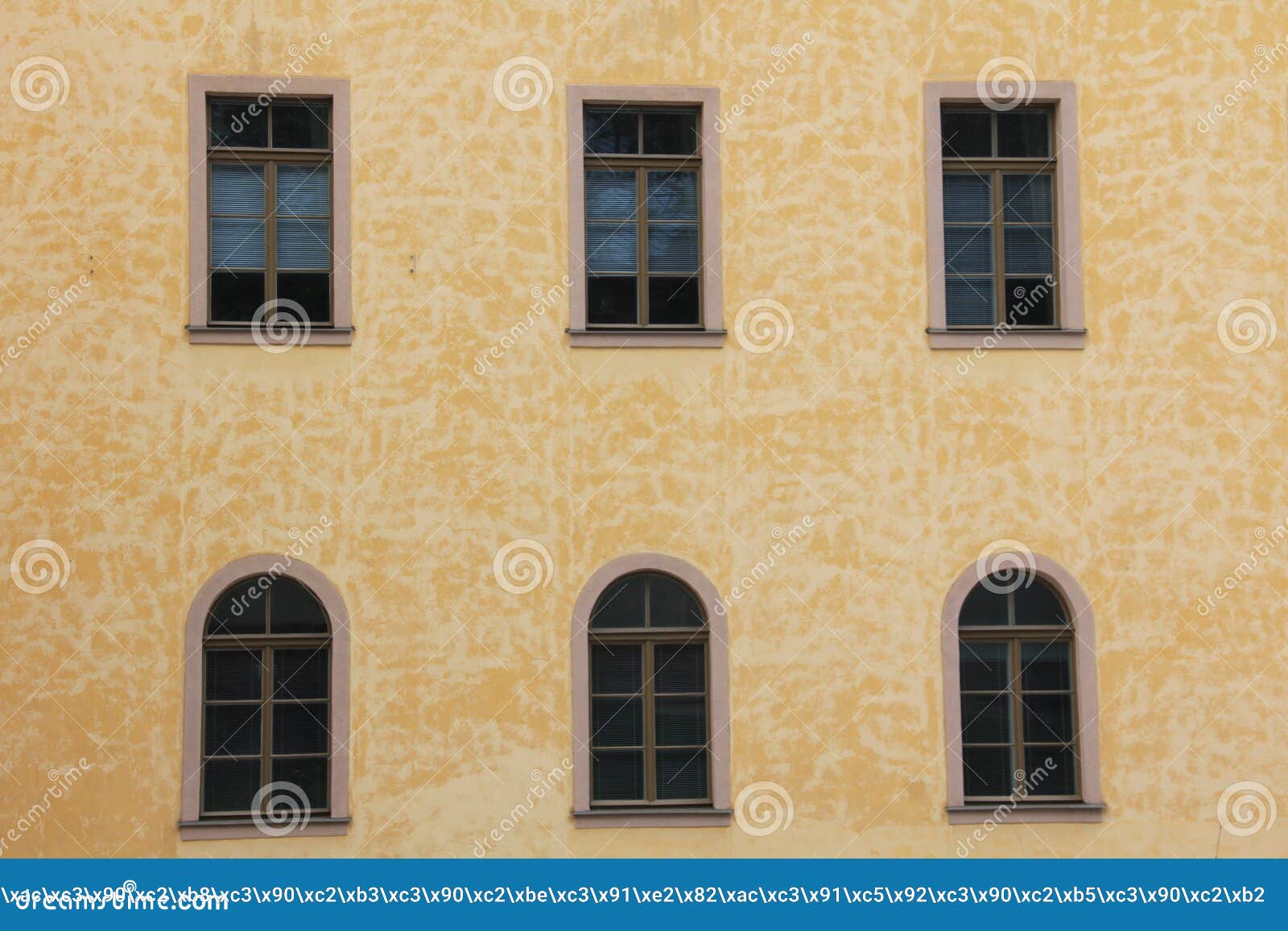 Windows on wall two stock photo. Image of famous, vintage - 154271606