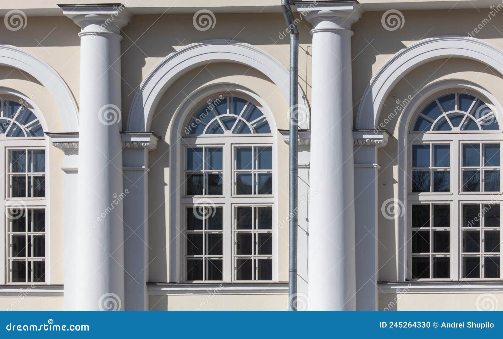 Windows in the Walls of the Building As a Background. Stock Photo ...