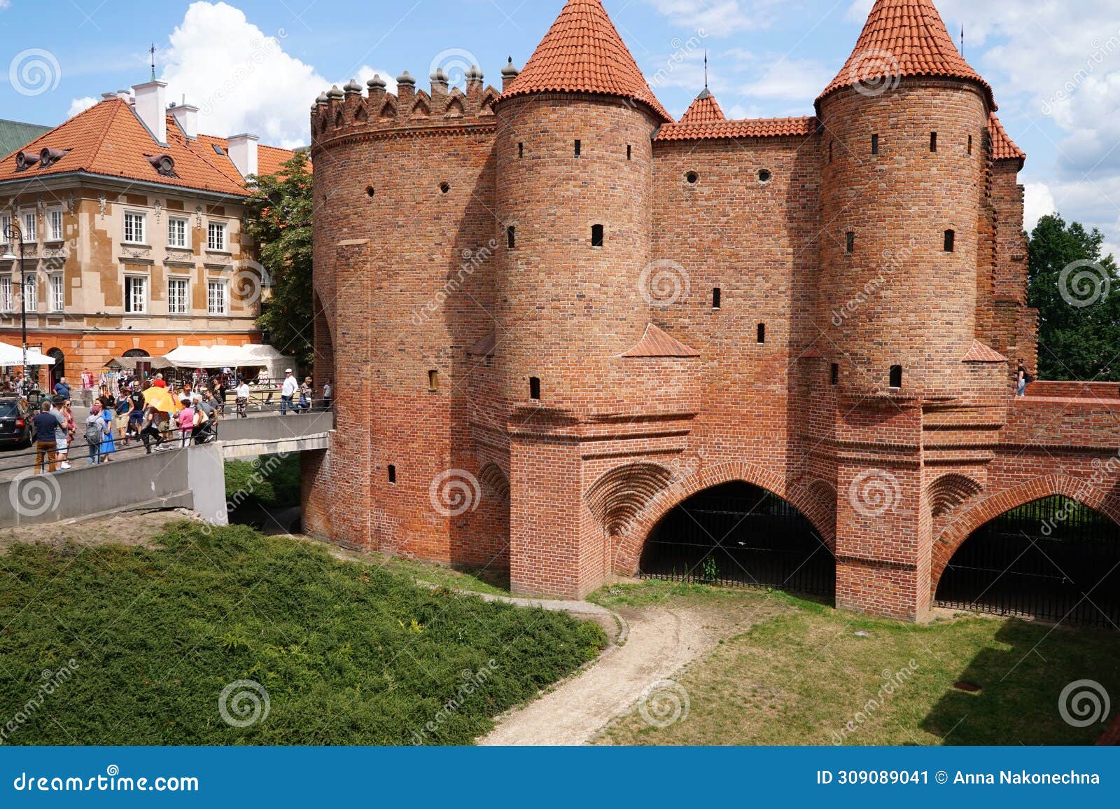 Windows and Walls Made of Red Brick of an Ancient Fortress Editorial ...
