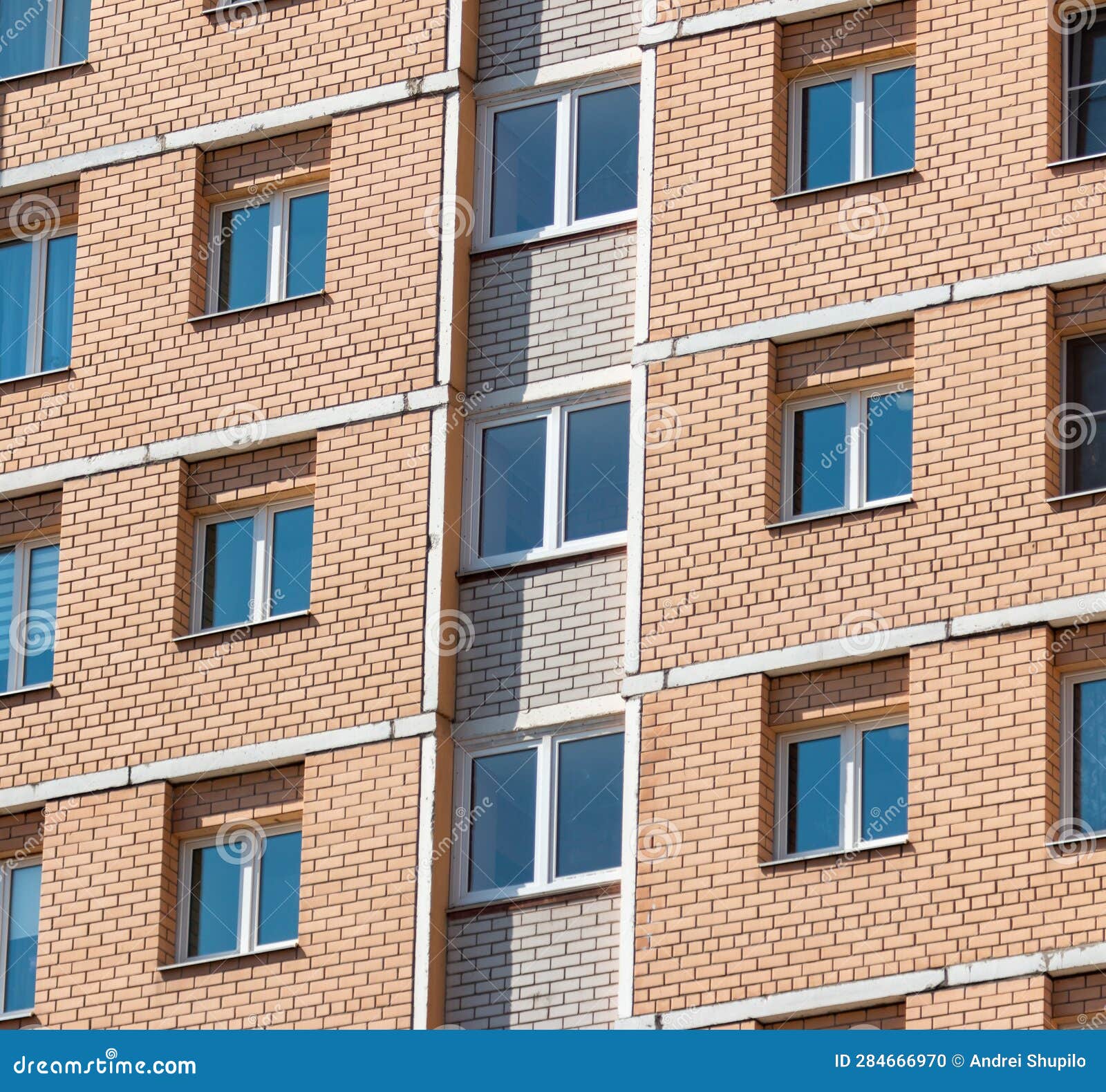 Windows and Walls in a Multi-storey Building. Background Stock Photo ...