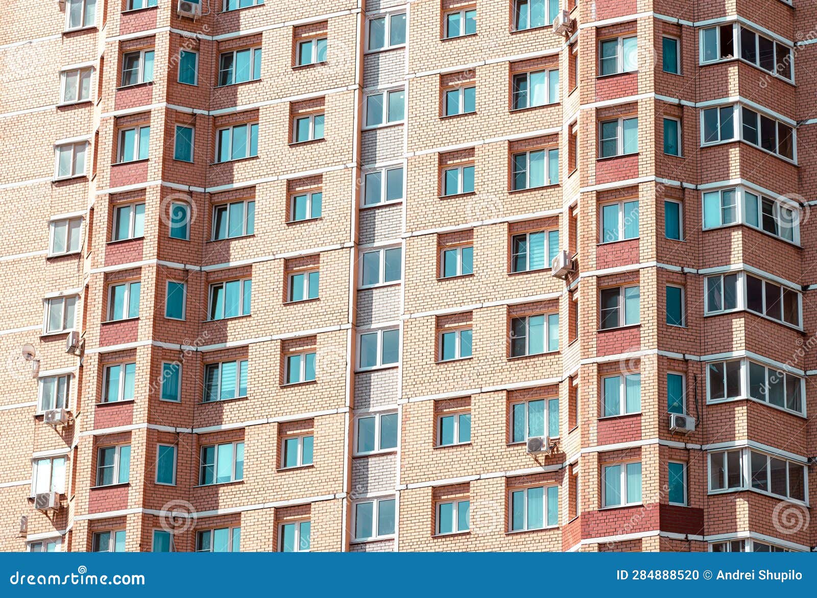 Windows and Walls in a Multi-storey Building. Background Stock Photo ...